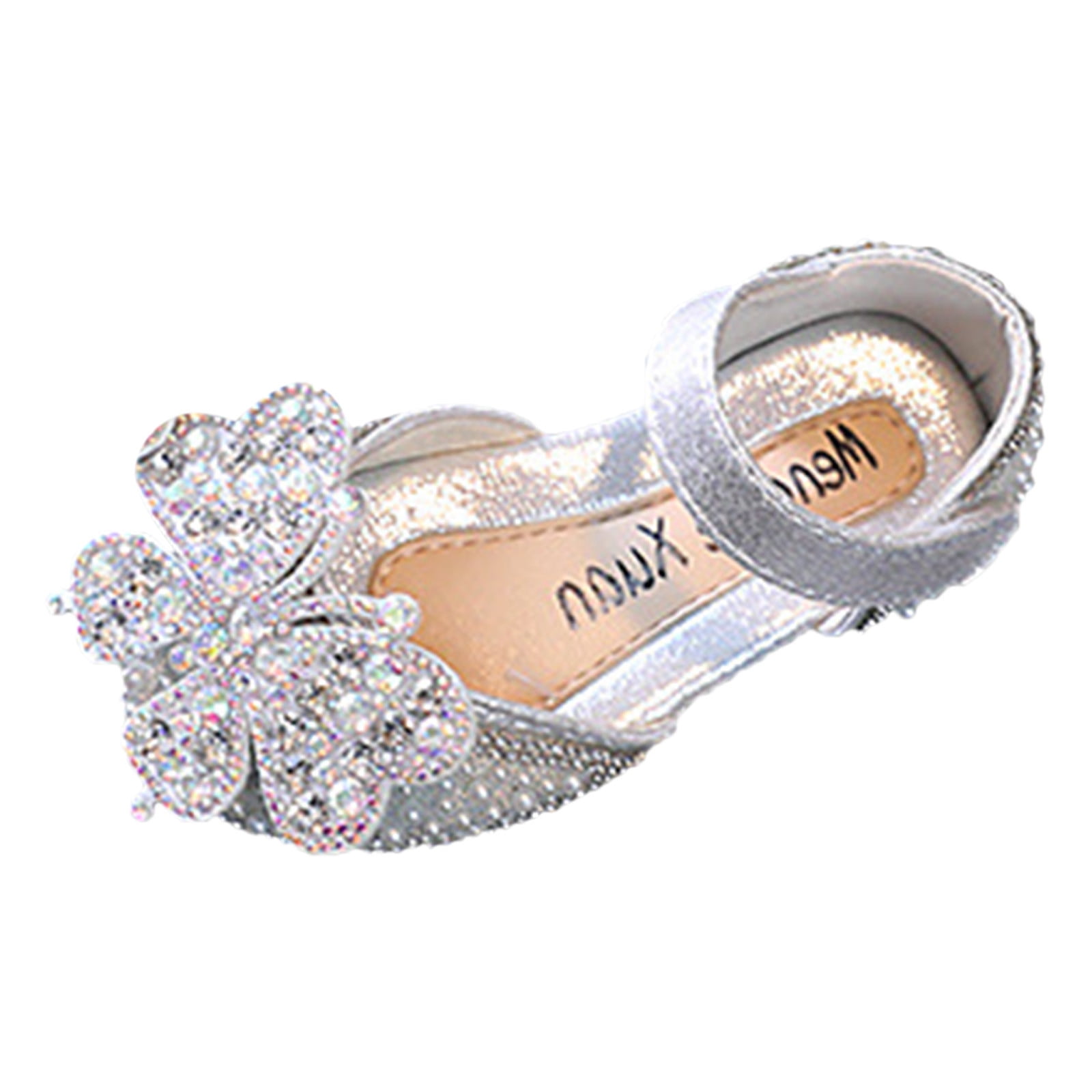 NOKIO Clearence Baby Girls Cartoon Dance Shoes Spring Summer - Pearl Rhinestone Hook Loop Flats ...