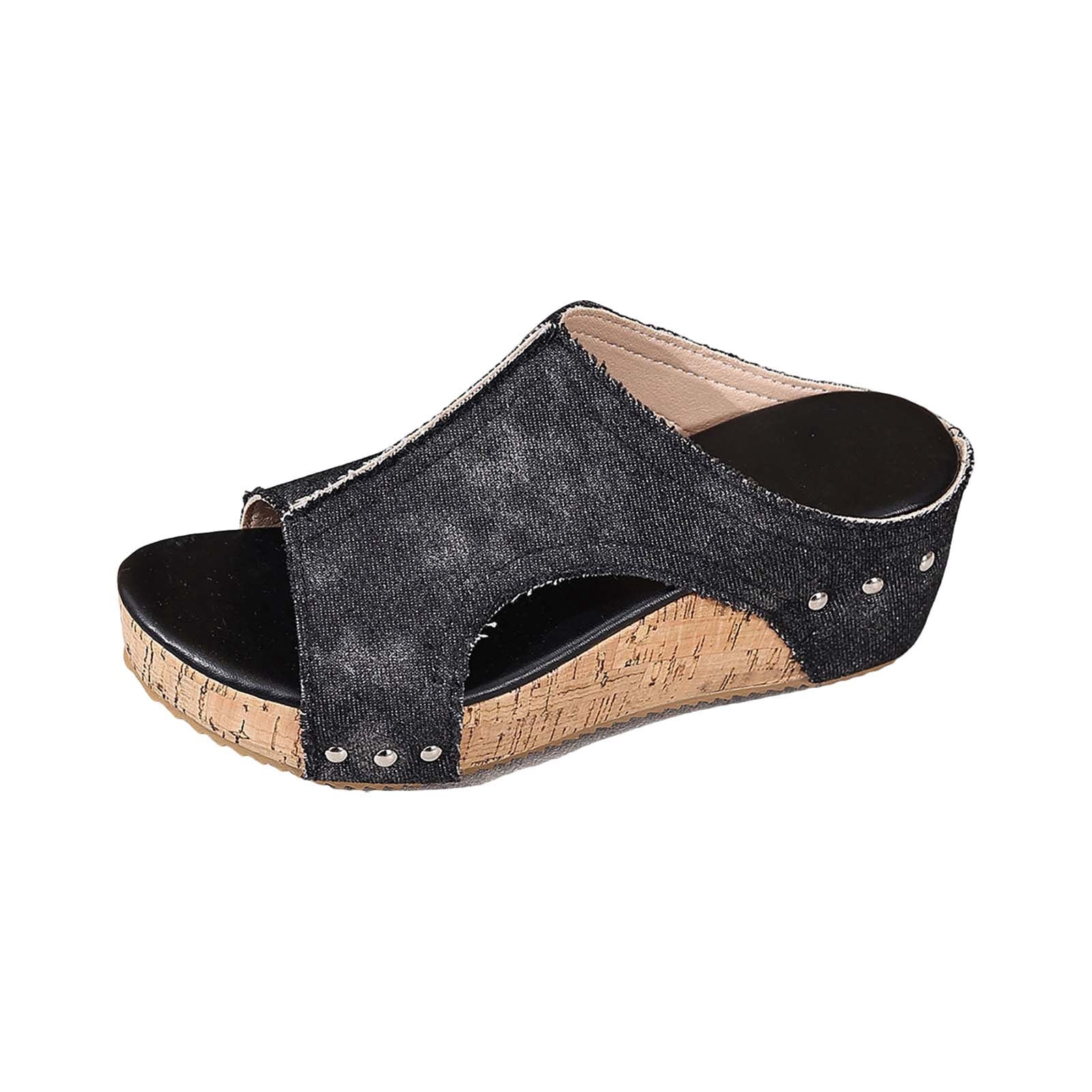 NOKIO Clearence Women’s Articulated Slope Platform Sandals Beach ...