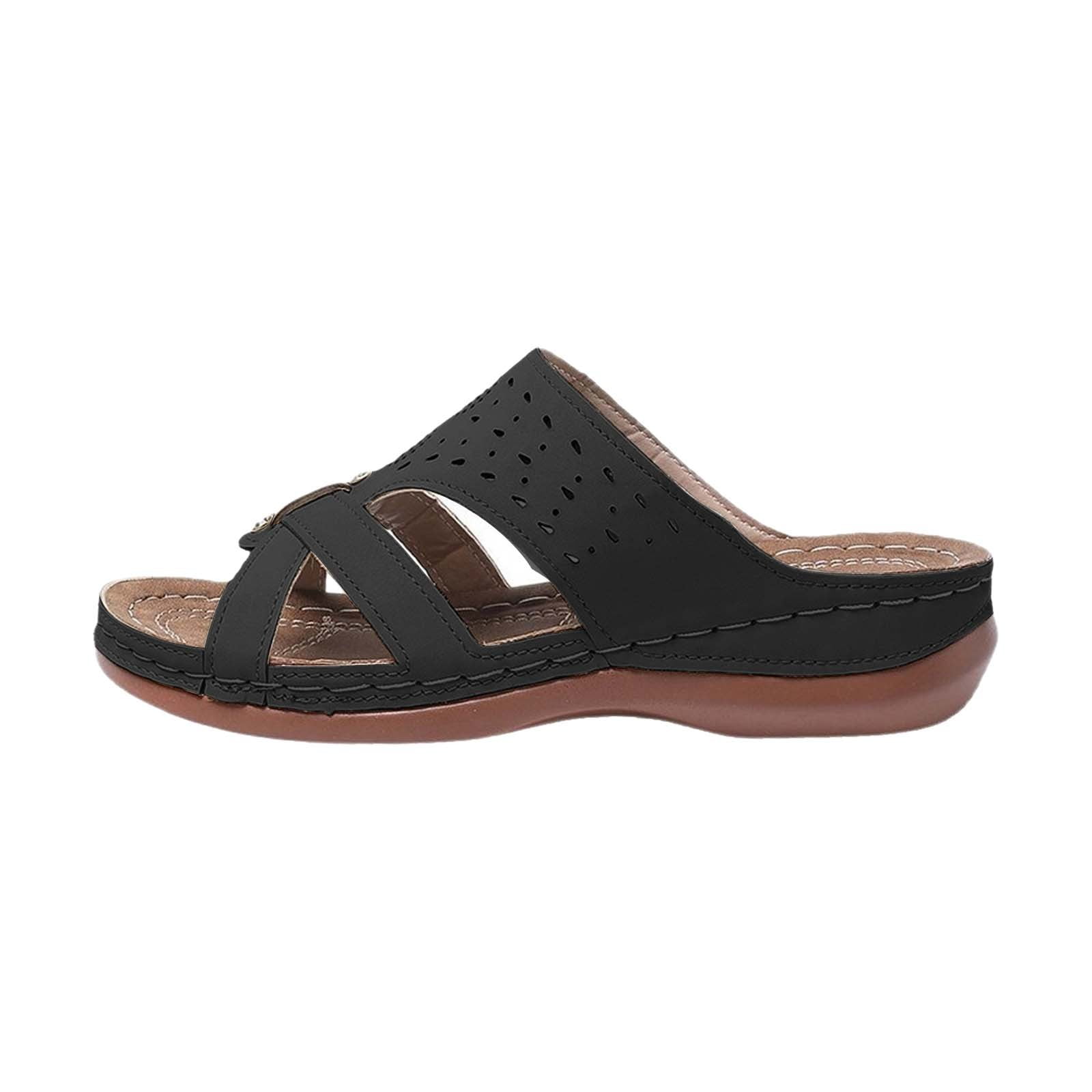 NOKIO Clearence Women’s Cut-Out Slope Sandals Beach Casual Shoes with ...