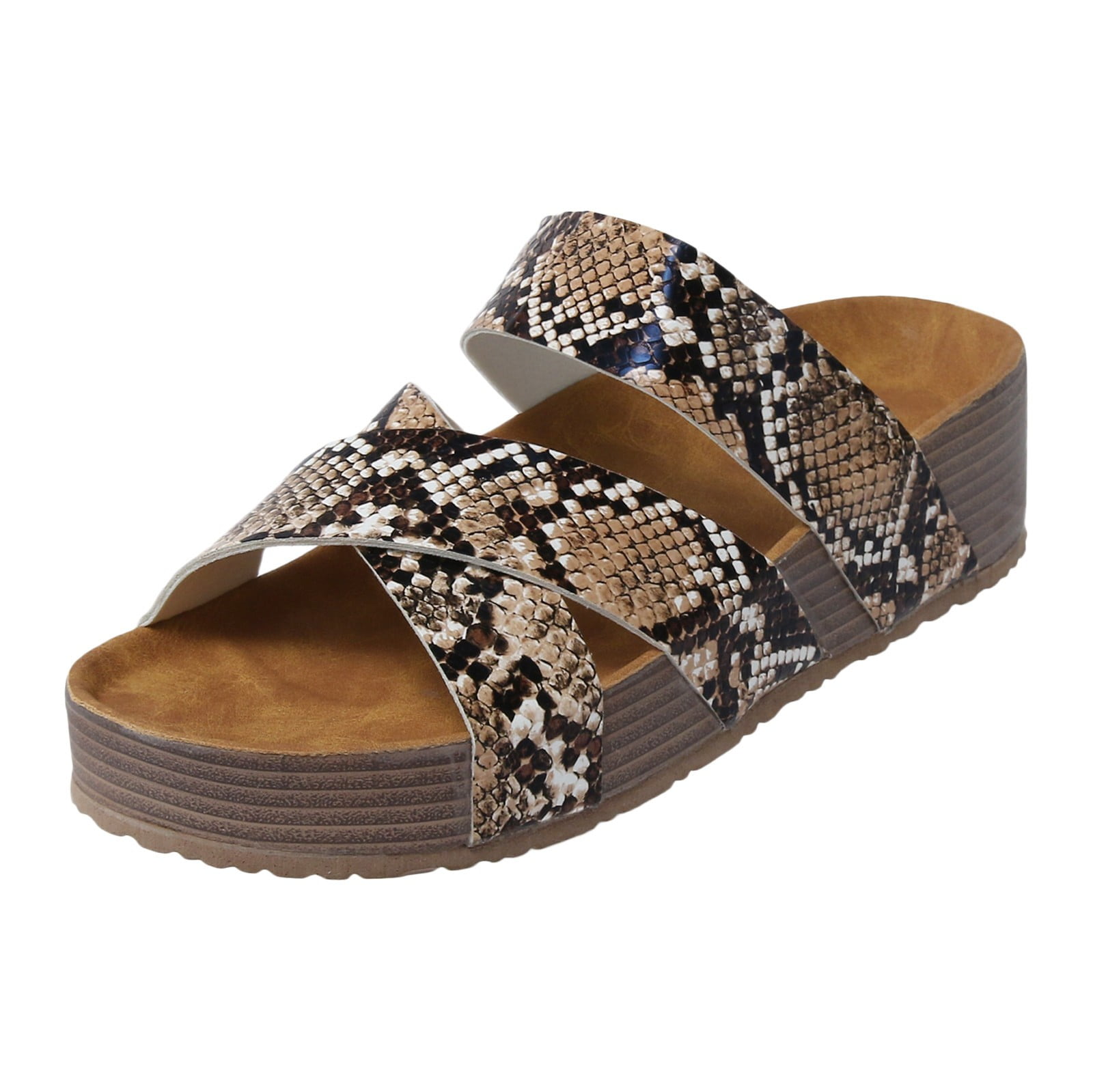 NOKIO Comfortable Women'S Slide Sandals Platform Sandals For Women ...
