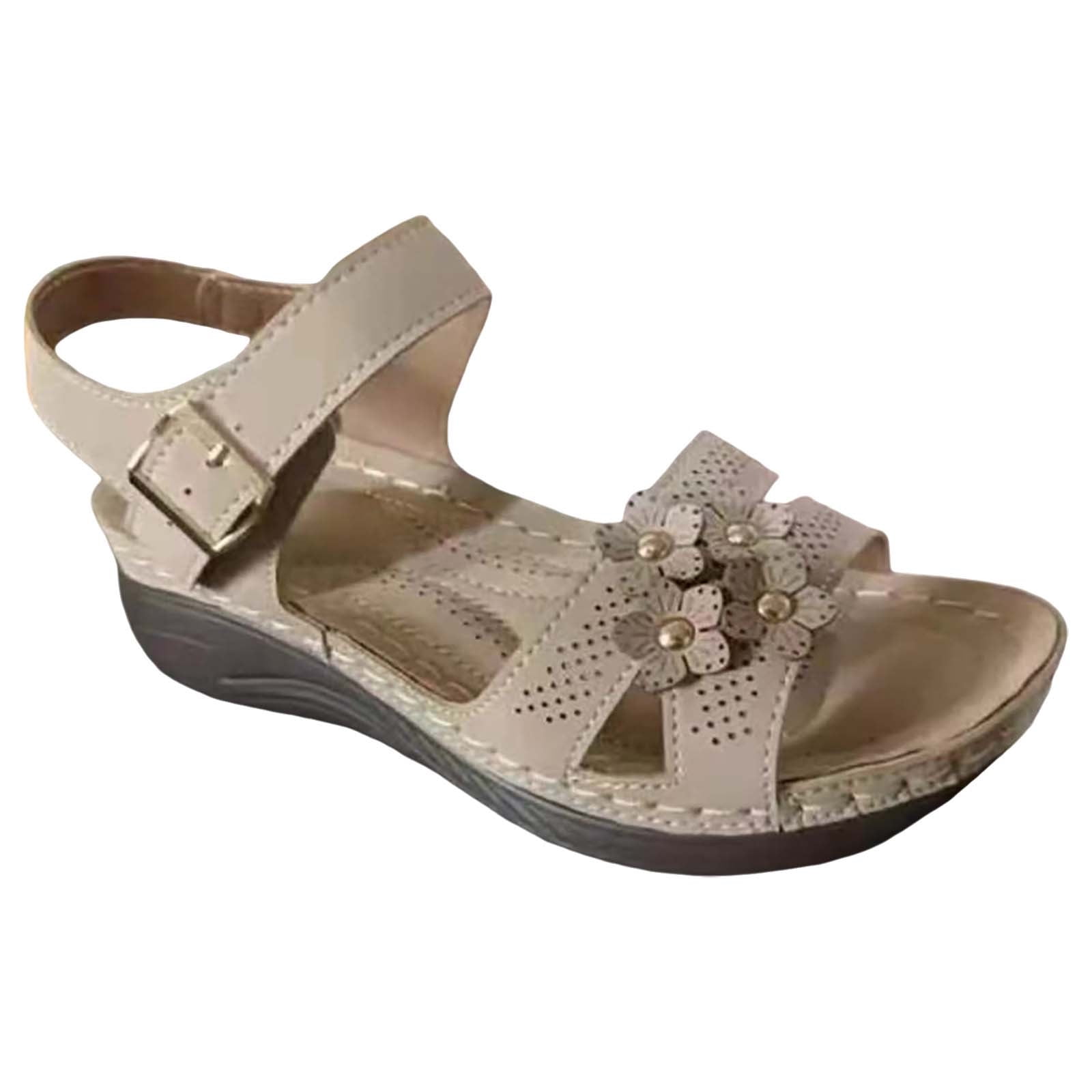 NOKIO Comfortable Women'S Slide Sandals Women's Casual Side Hollow Belt ...