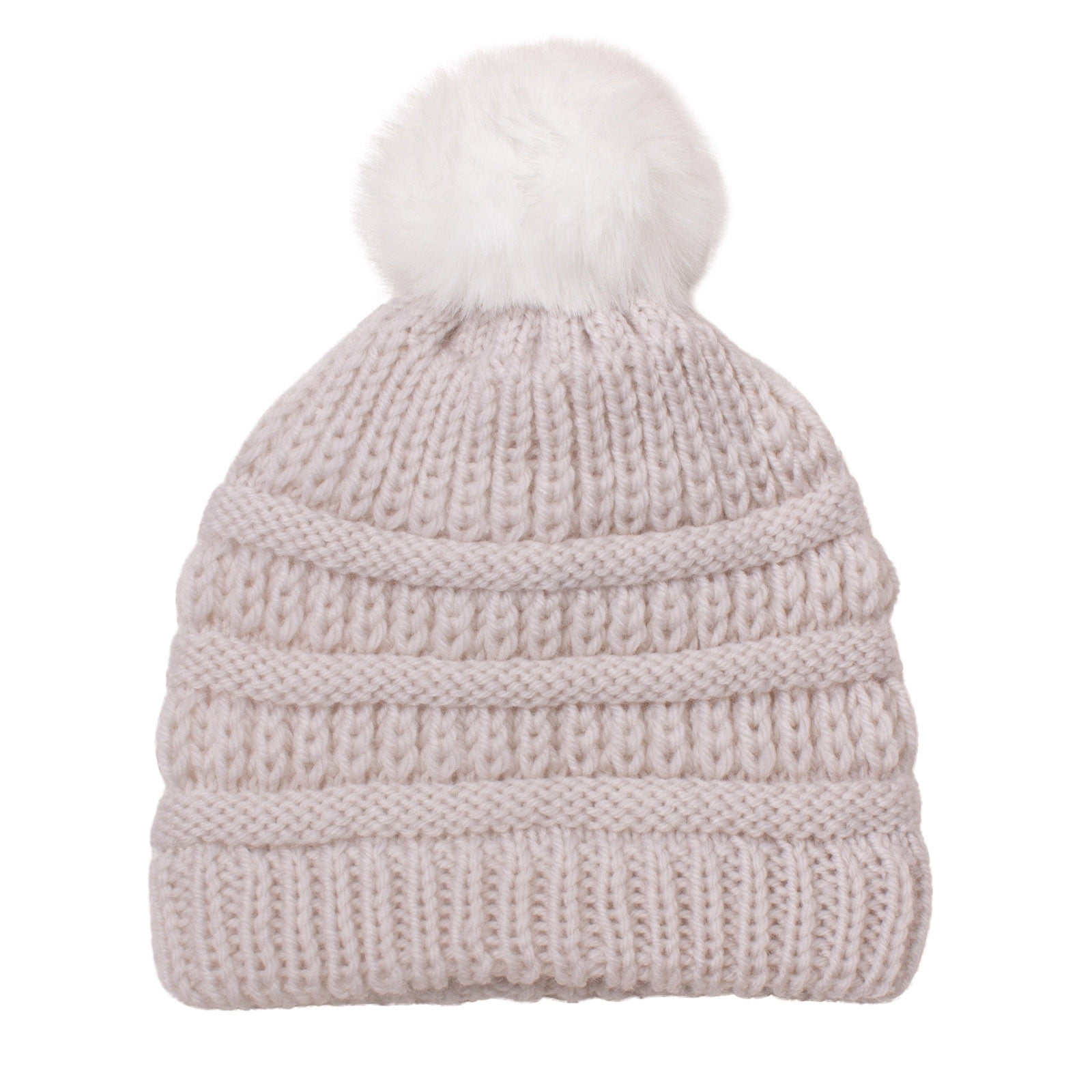 NOKIO FUOITAToddler Winter Hat Toddler Pom Pom Beanie Kids Warm Lined ...