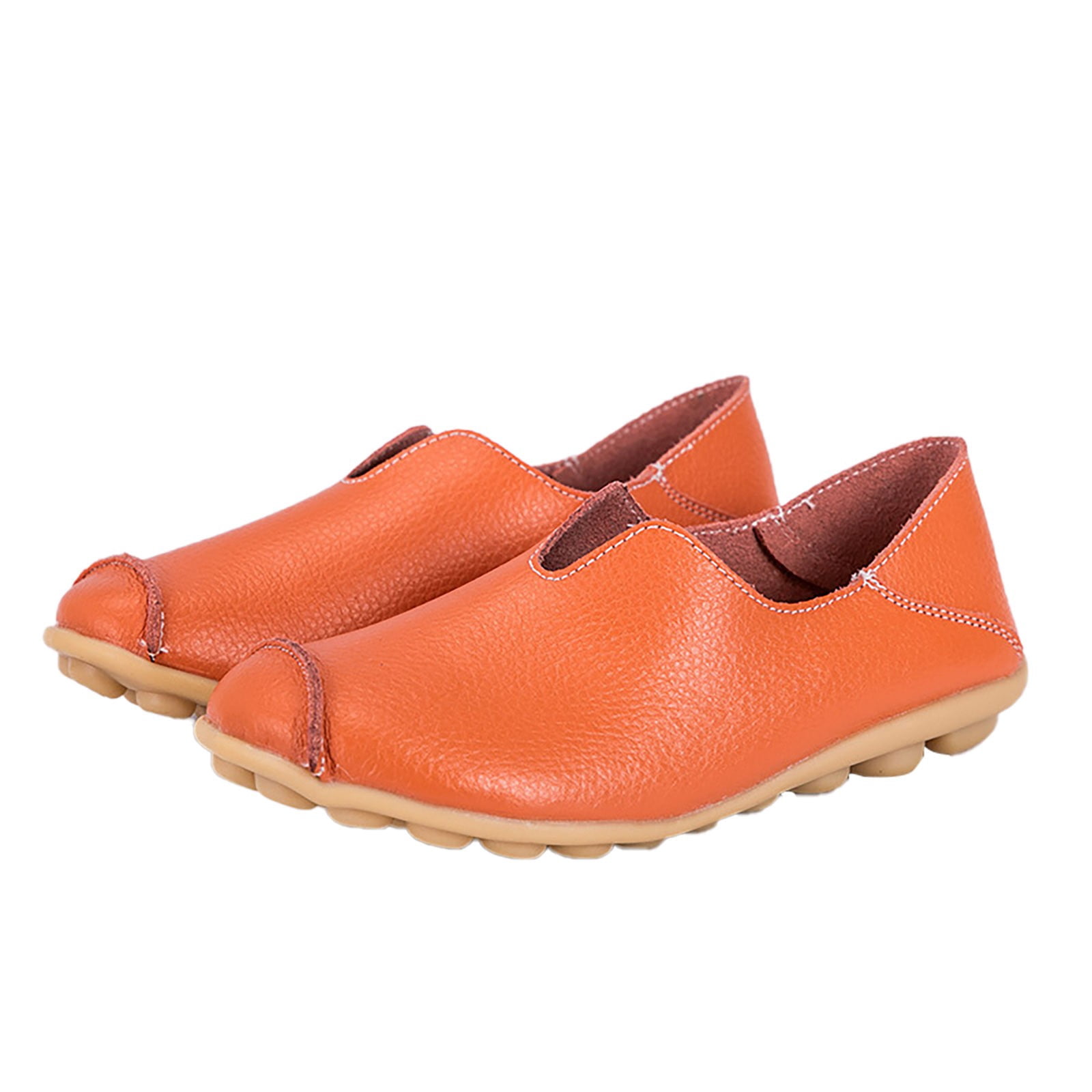 NOKIO Flat Shoes for Women Dressy Work, Summer Casaul Solid Color Slip ...