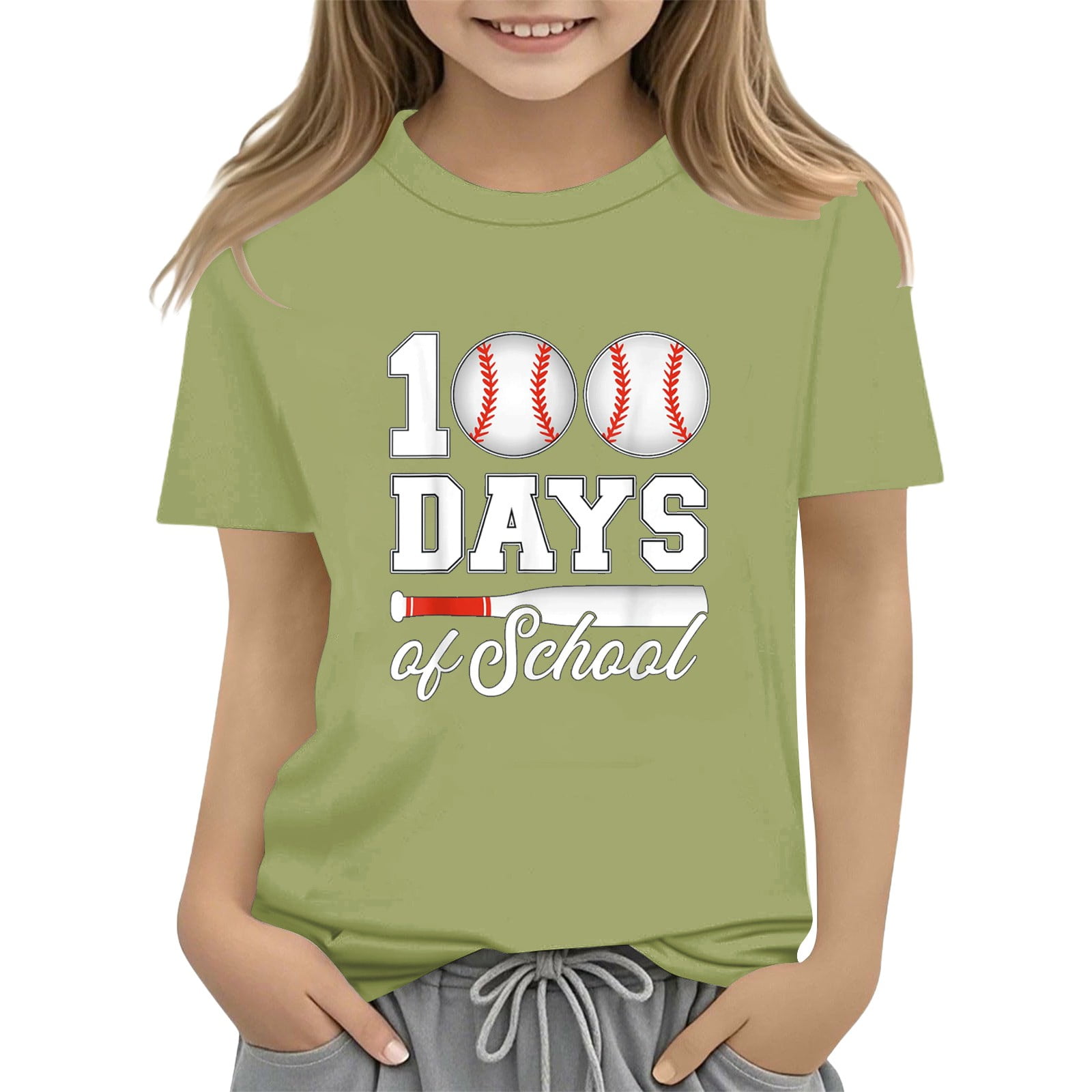 NOKIO Girls' 100 Days Of School Relaxed Fit Tee 100th Day Of School ...