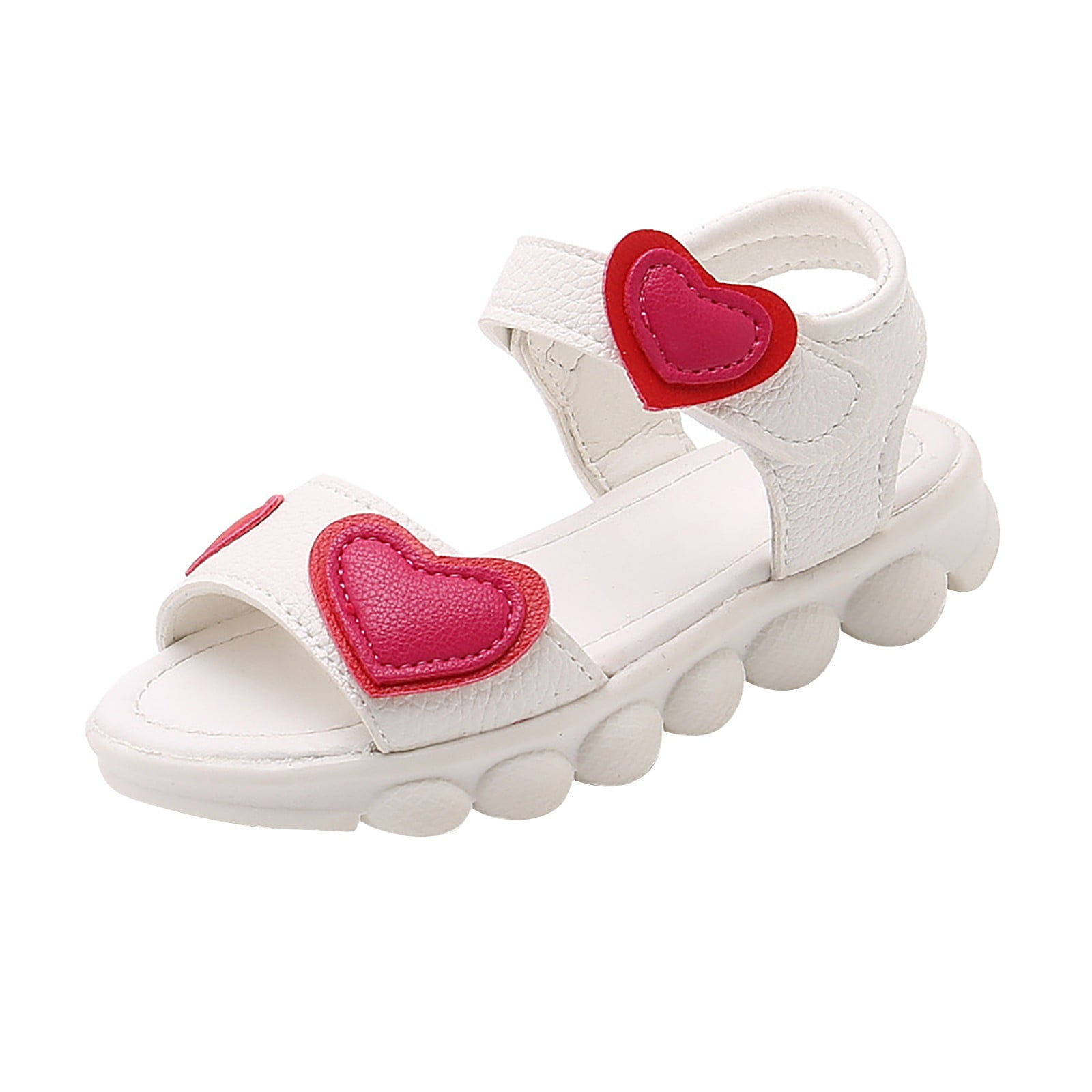 NOKIO Girls' Cute Sandals Kids' Leather Sandals Girls' Platform Sandals ...