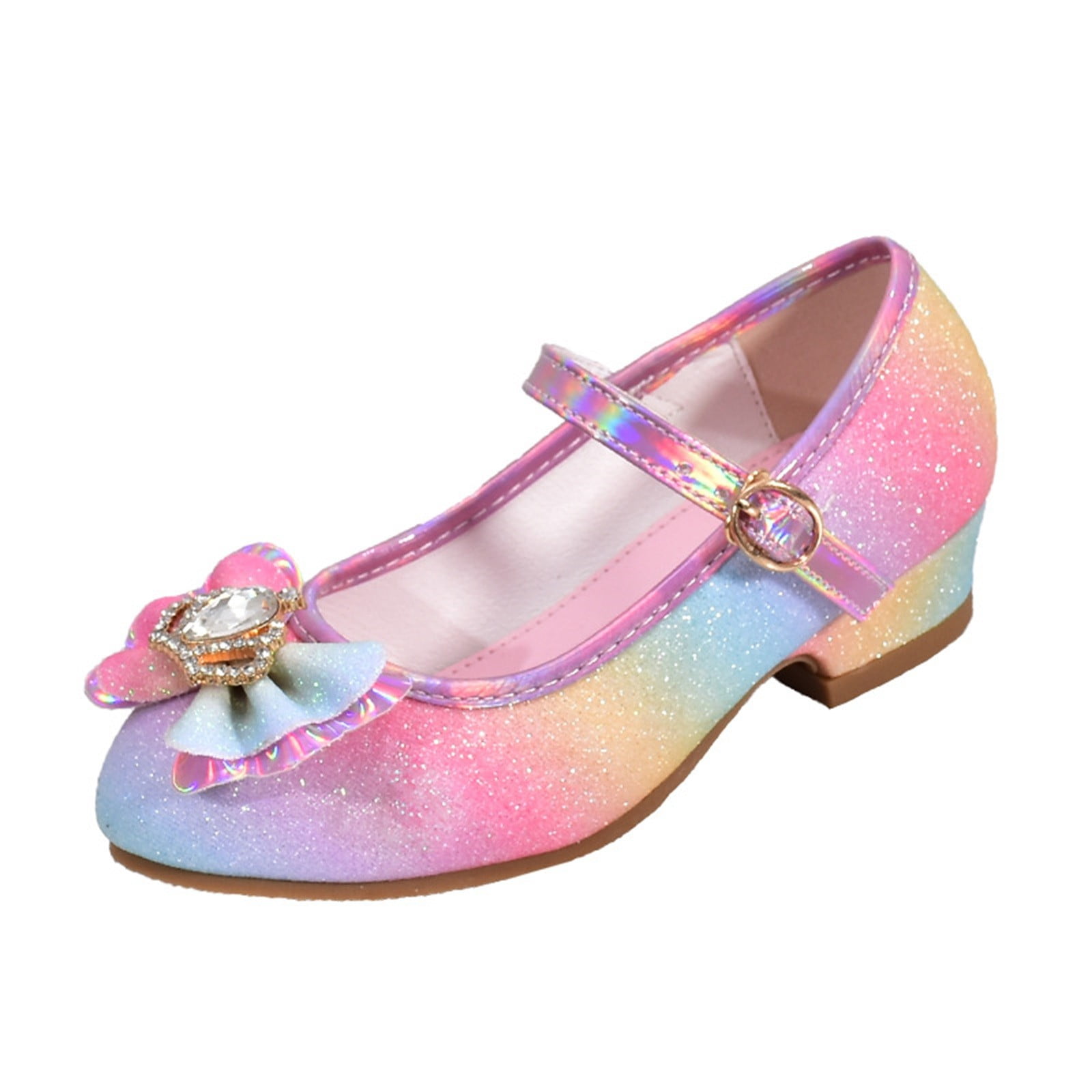 NOKIO Girls' Sparkly Sandals Girls' Ballet Flats Girls' Glitter Flats ...