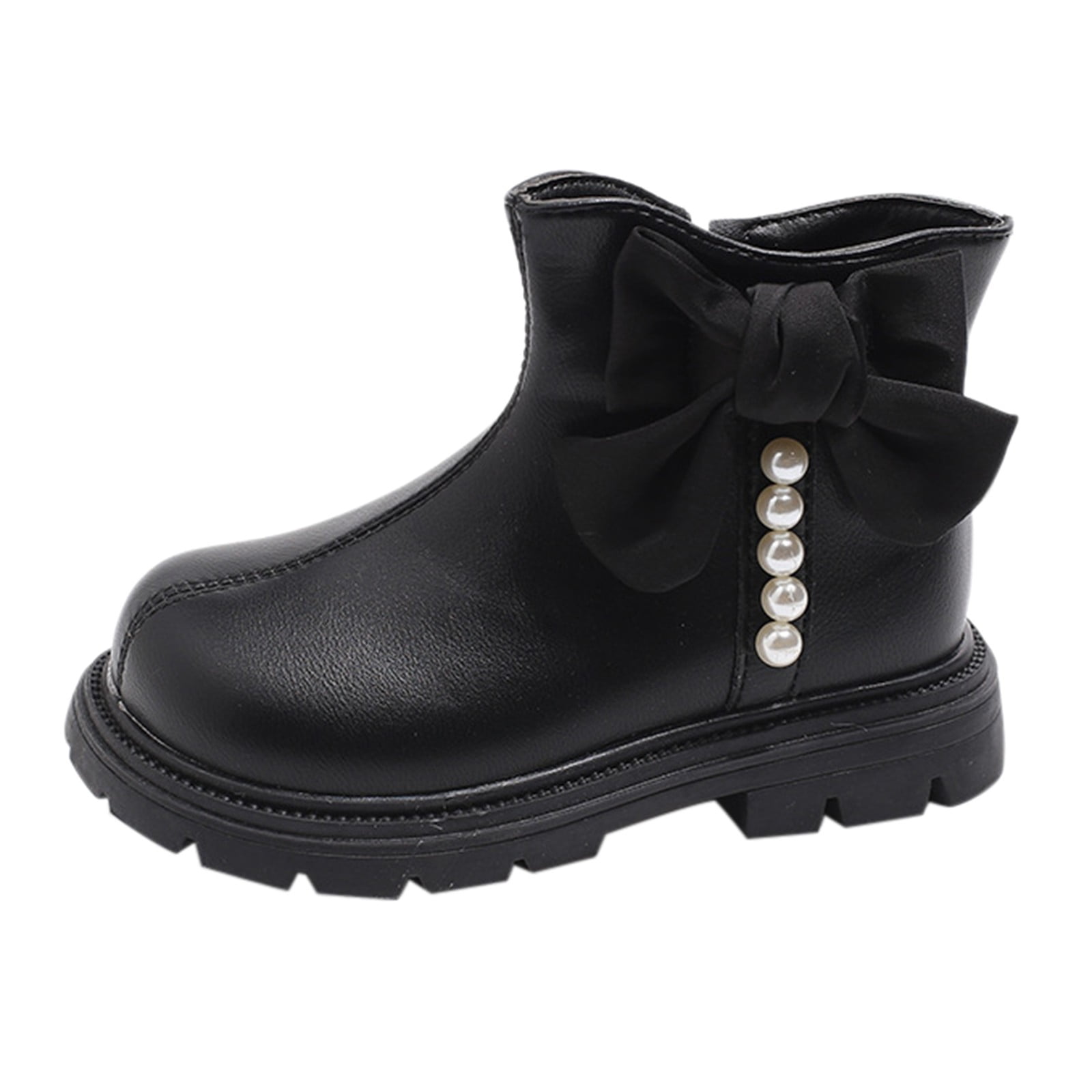 NOKIO Girls Spring And Autumn Winter Short Boots Girls Plus Velvet And ...