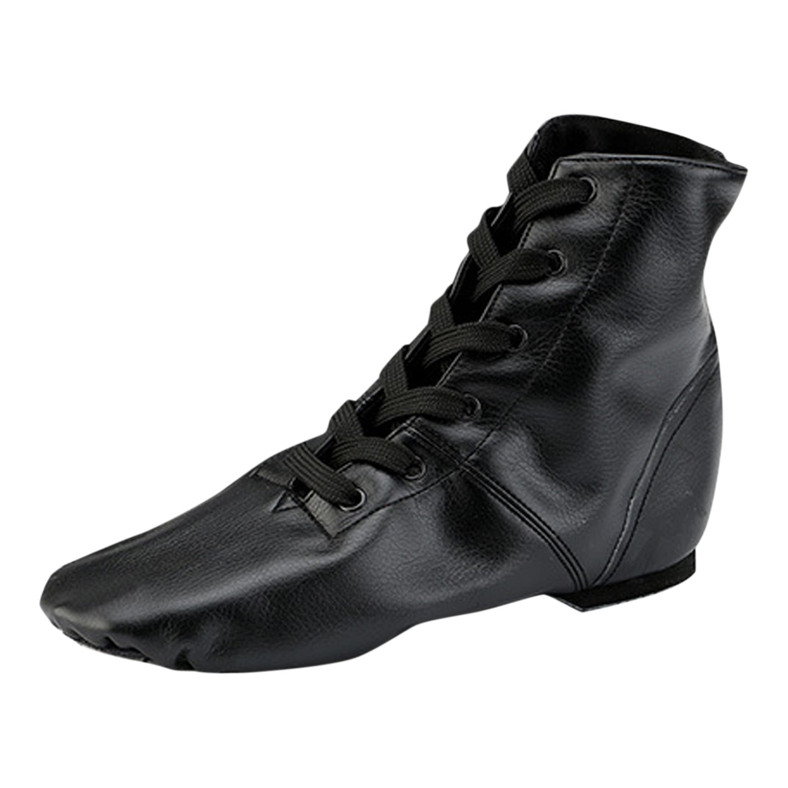 NOKIO Jazz Boots Dance Shoes: High Top Black Jazz Shoes Lace Up ...