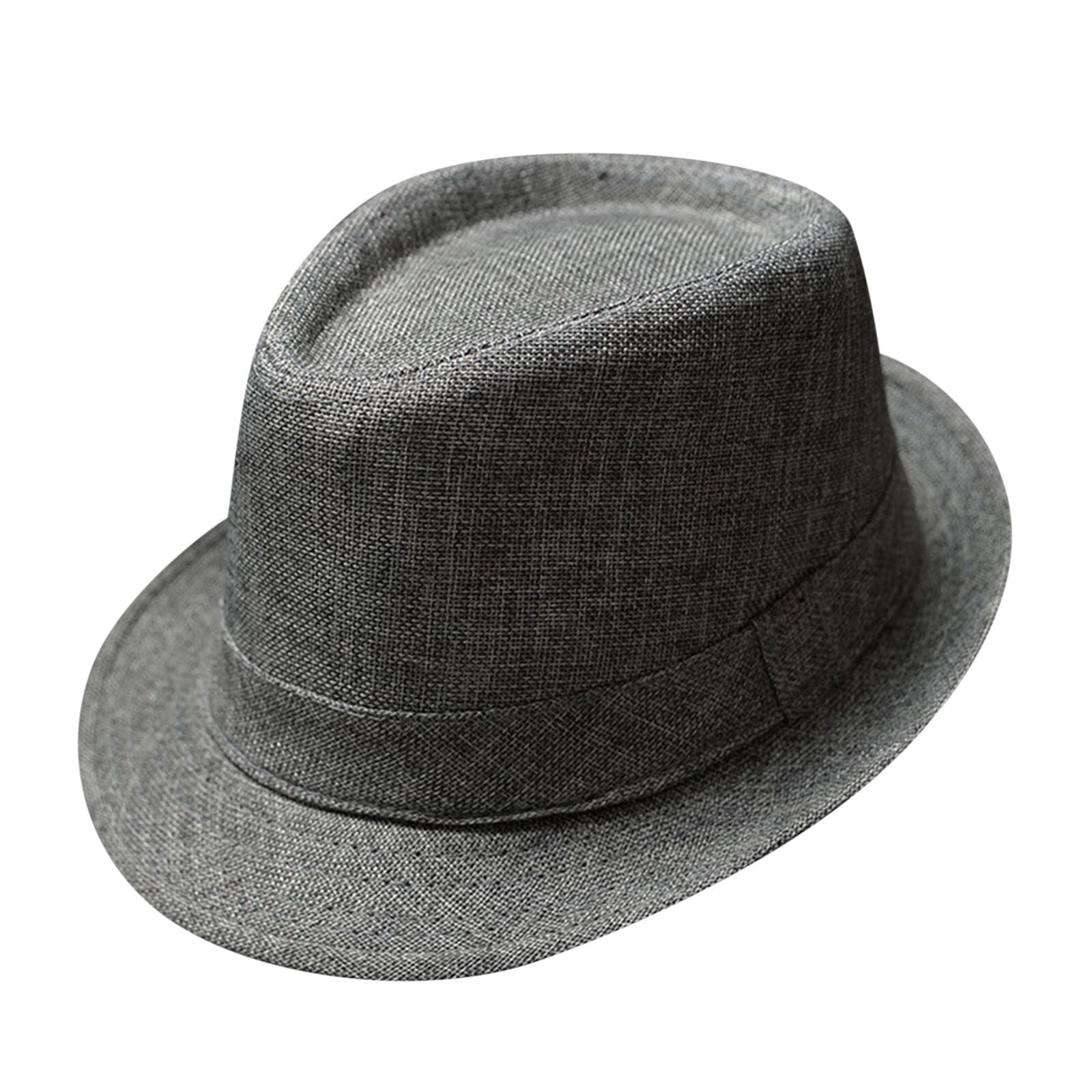 NOKIO Jazz Hat Classic Fedoras Hats Short Brim Panama Jazz Hat Straw ...