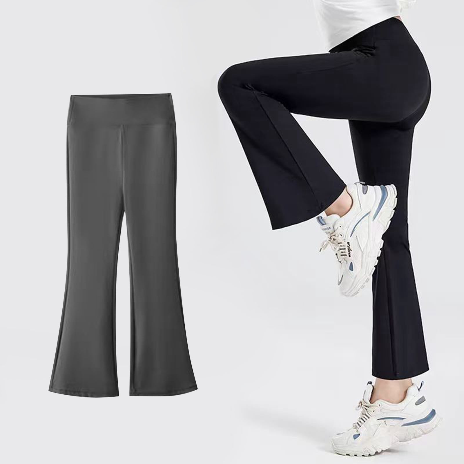 NOKIO Kids' Flared Leg Denim Pants Girls' Stretchy Flare Pants Children ...