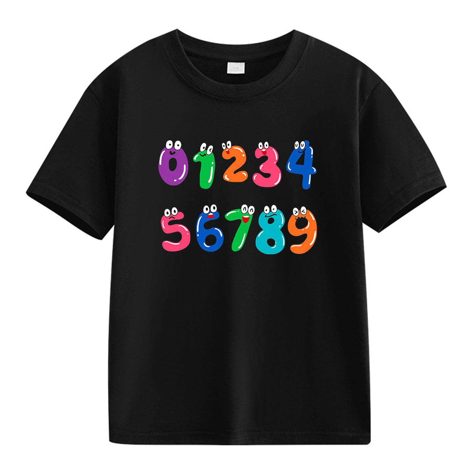 NOKIO Kids Graphic Round Neck Short Sleeve Shirt Boys' 100Th Day Of ...