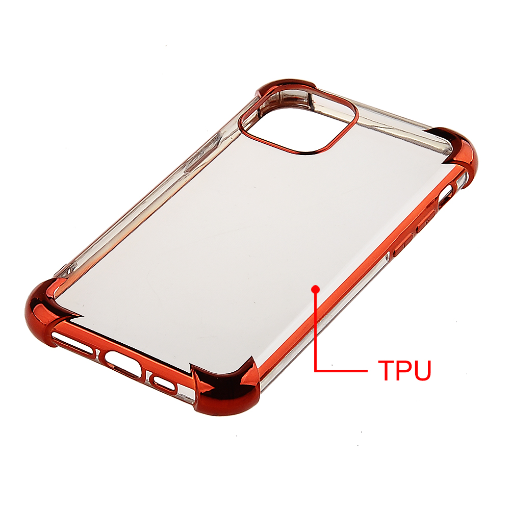 Cube® - Apple iPhone 11 Pro - Clear TPU with Red Edge Bumper - Walmart.com