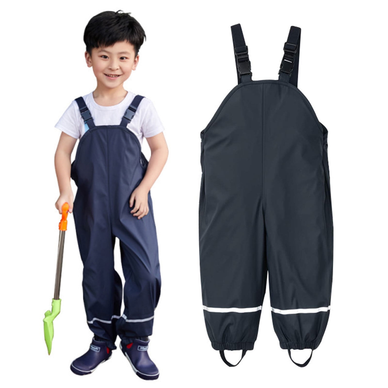 NOKIO Kids Waterproof Bib Rain Suspender Lightweight Windproof Outdoor ...