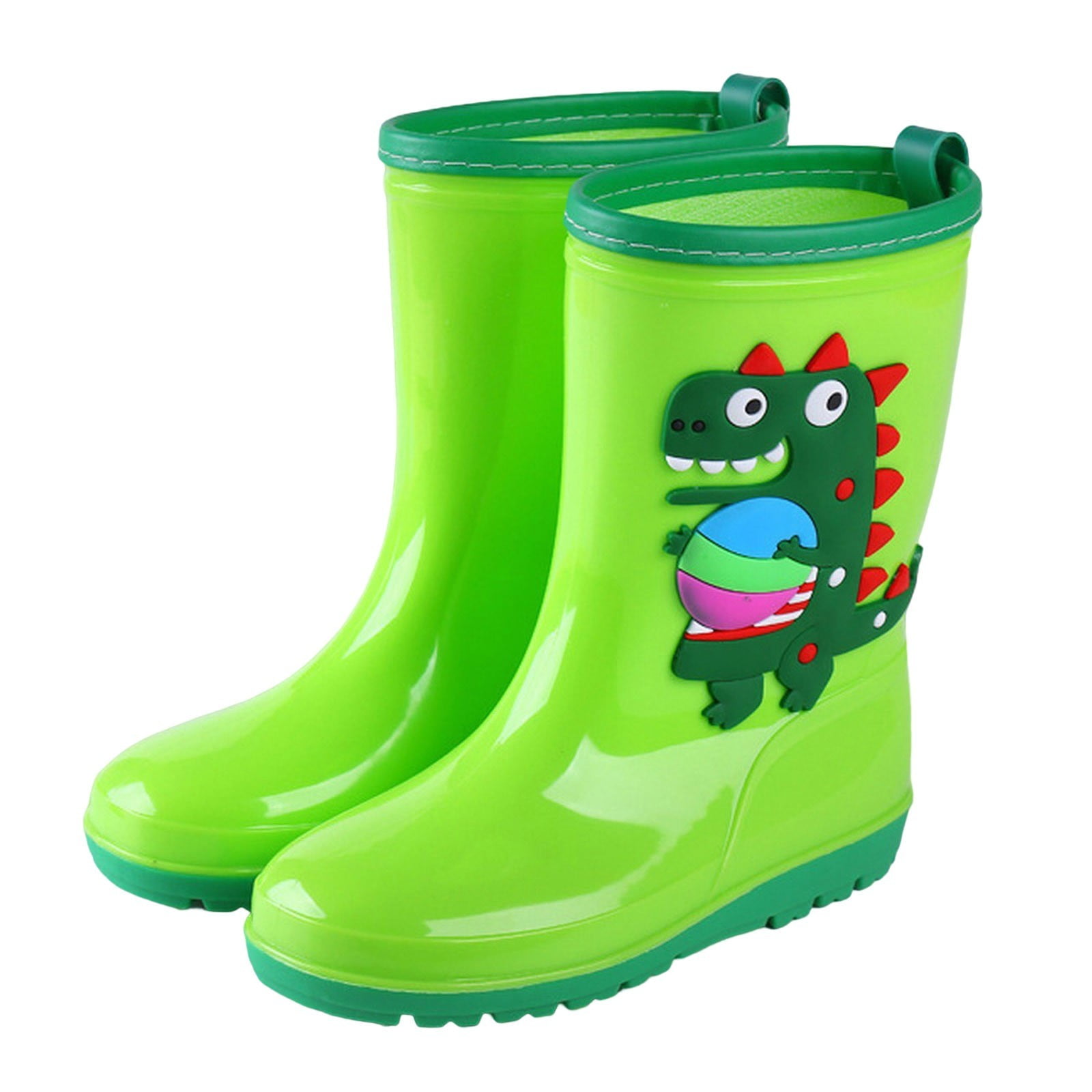NOKIO Kids' Waterproof Rain Boots, Toddler Rain Shoes With Handles ...