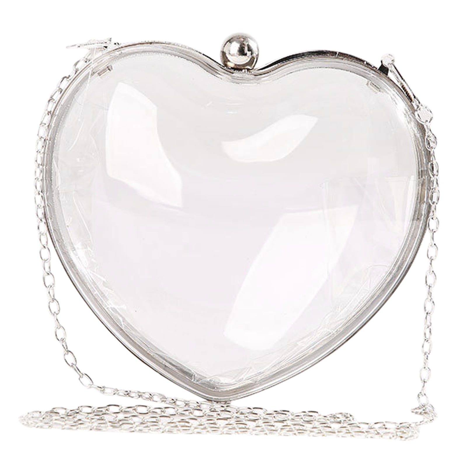 NOKIO Ladies' Chain Strap Bag, Crossbody Tote Fashion Mini Transparent ...