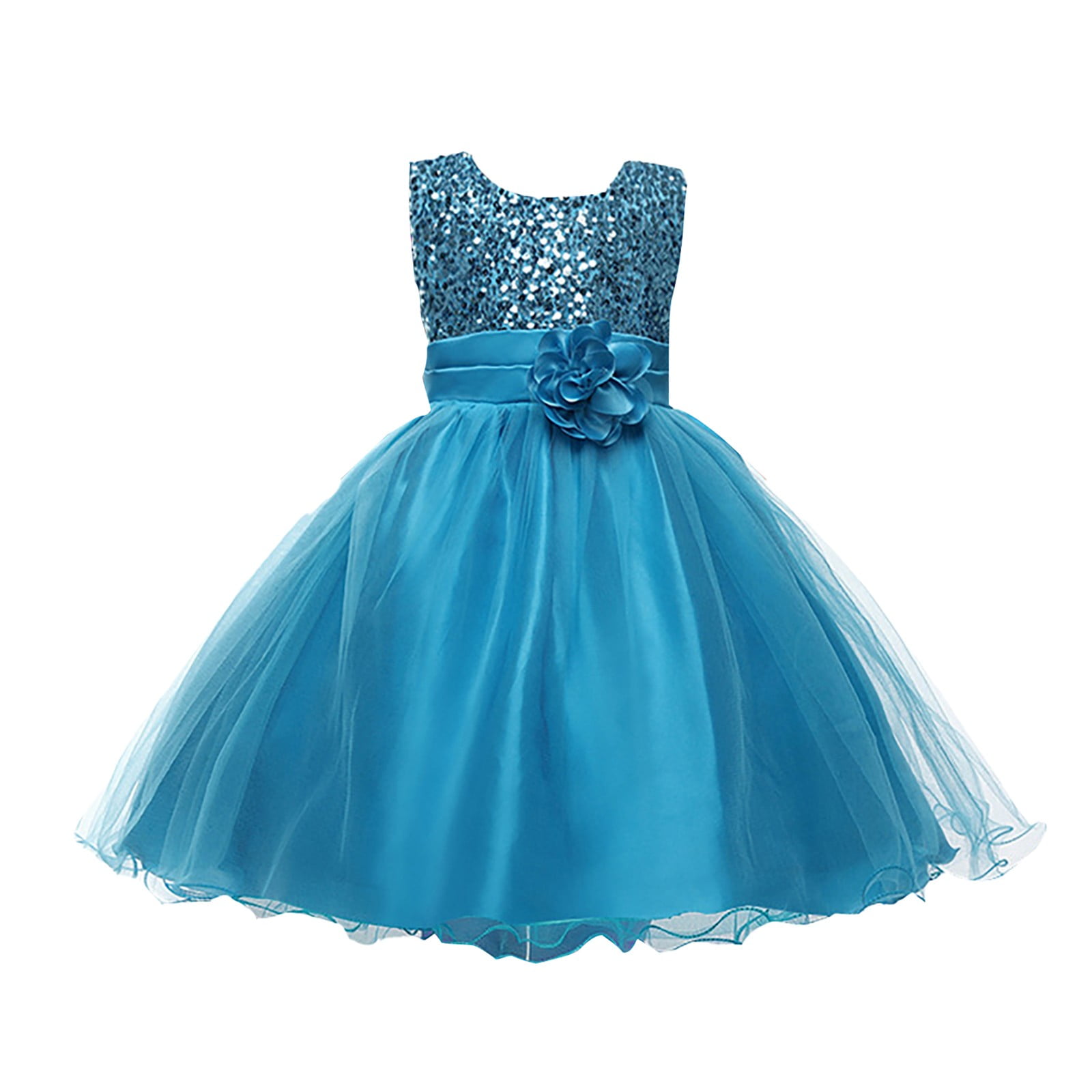 NOKIO Little Girls Birthday Party Dresses Summer Children's Dress With ...