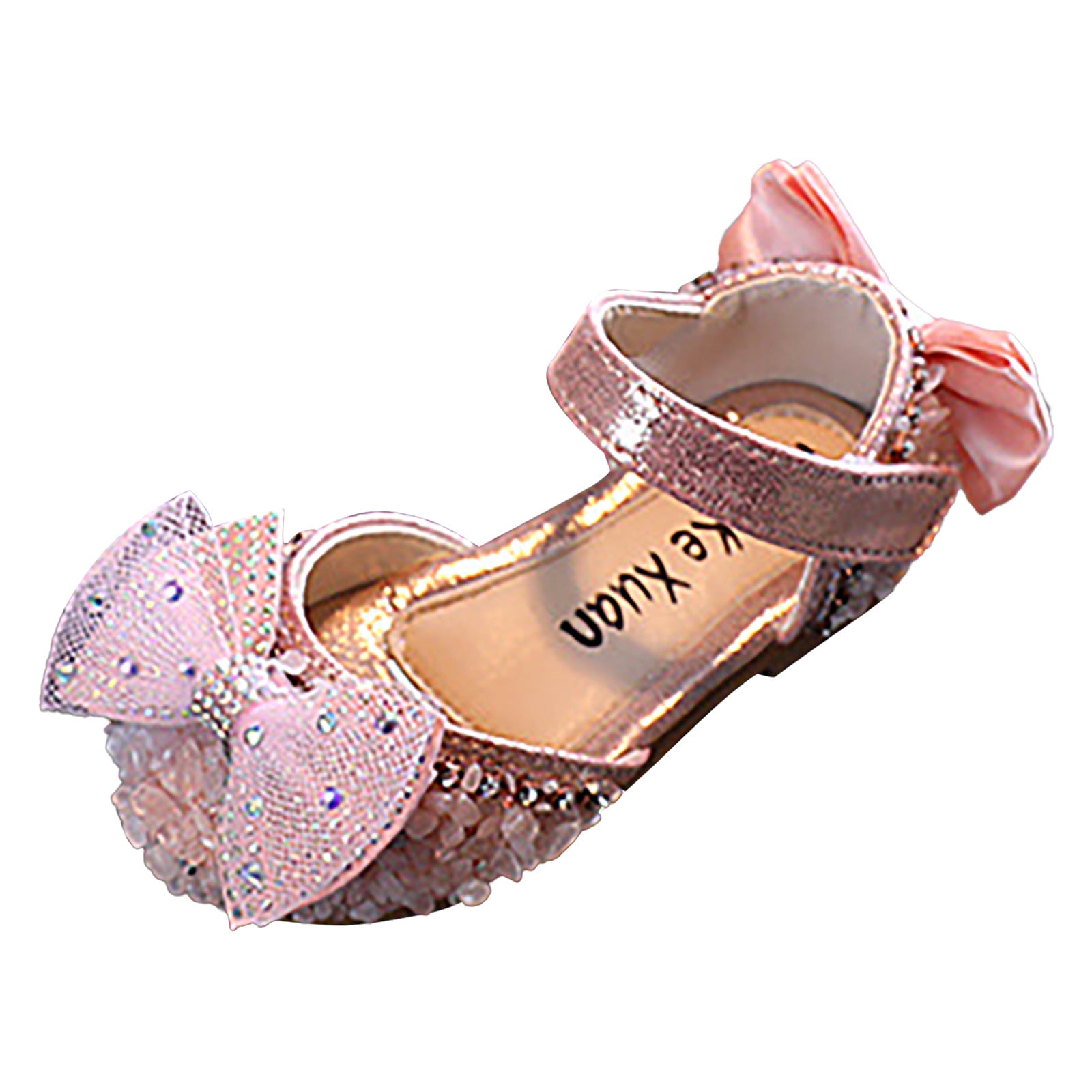 NOKIO Little Girls' Mary Jane Sandals With Glitter Kids Summer Sandals ...
