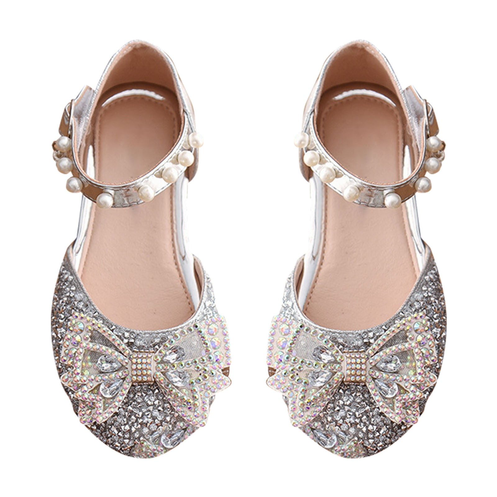 NOKIO Little Kid Girls Mary Jane Ballerina Shoes Ballet Shoes Wedding Party Dress Princess ...