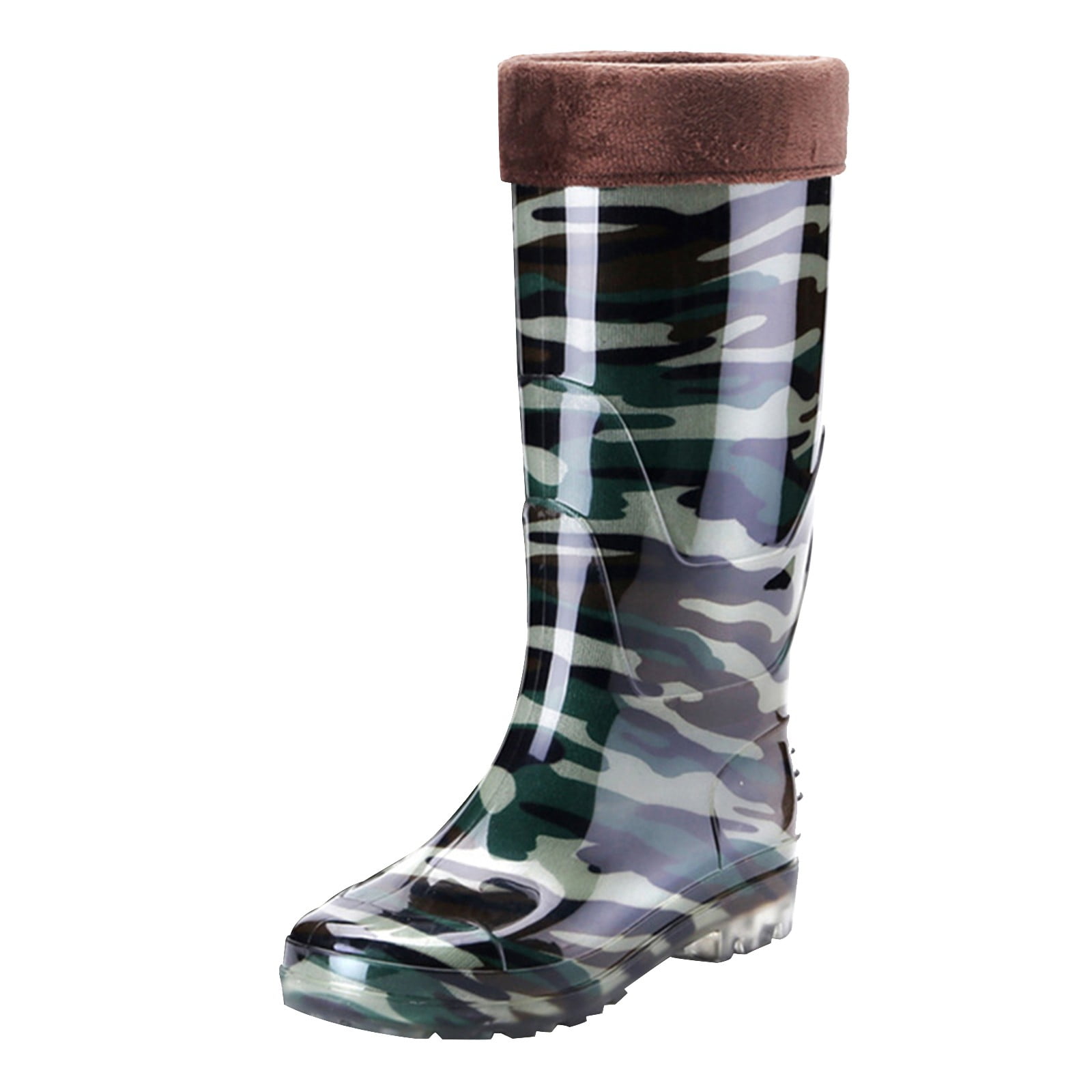 NOKIO Men'S Cozy Fleece-Lined Long Rain Boots Men'S Warm Removable ...