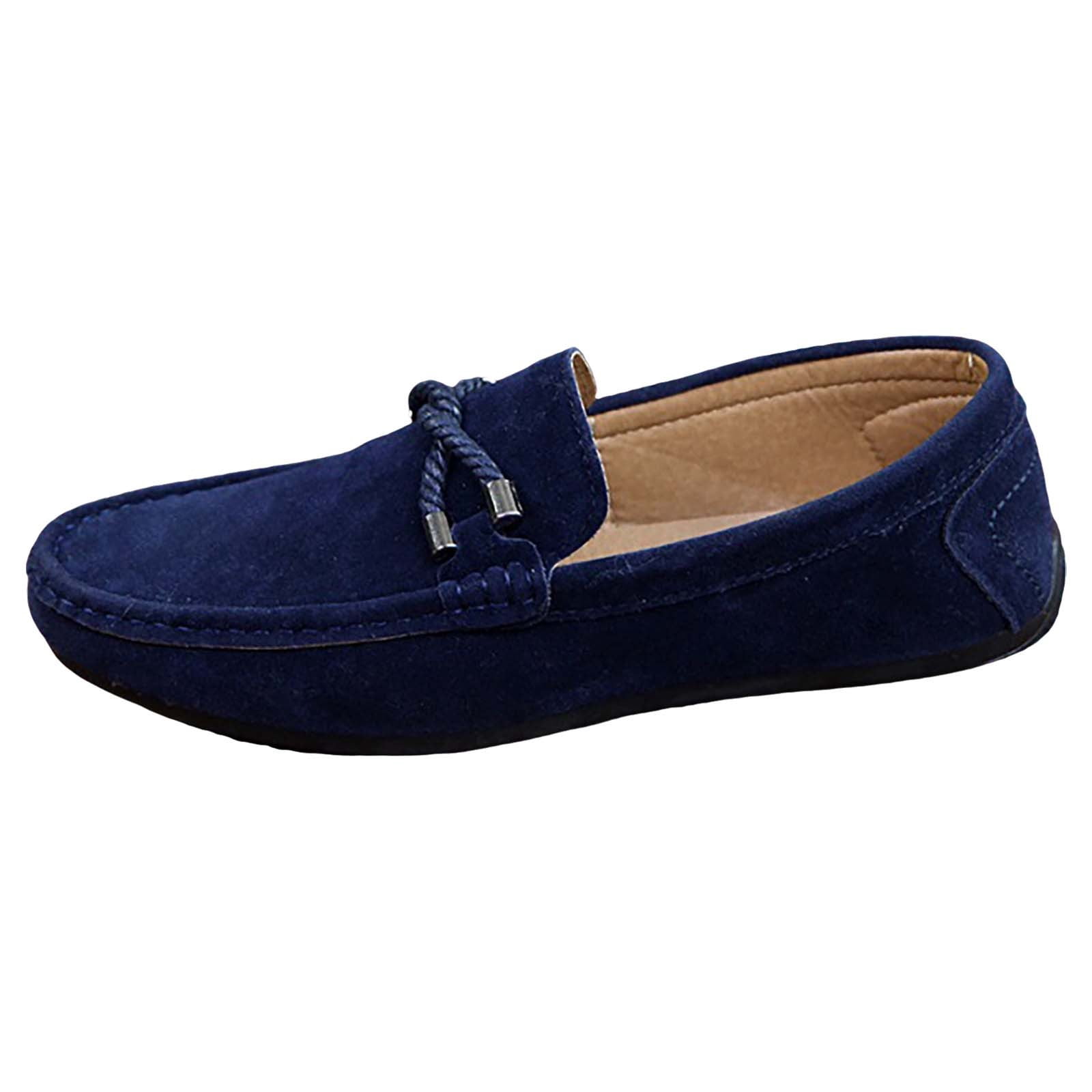 NOKIO Men'S Suede Loafers Classic Penny Loafers For Men Lightweight Men ...