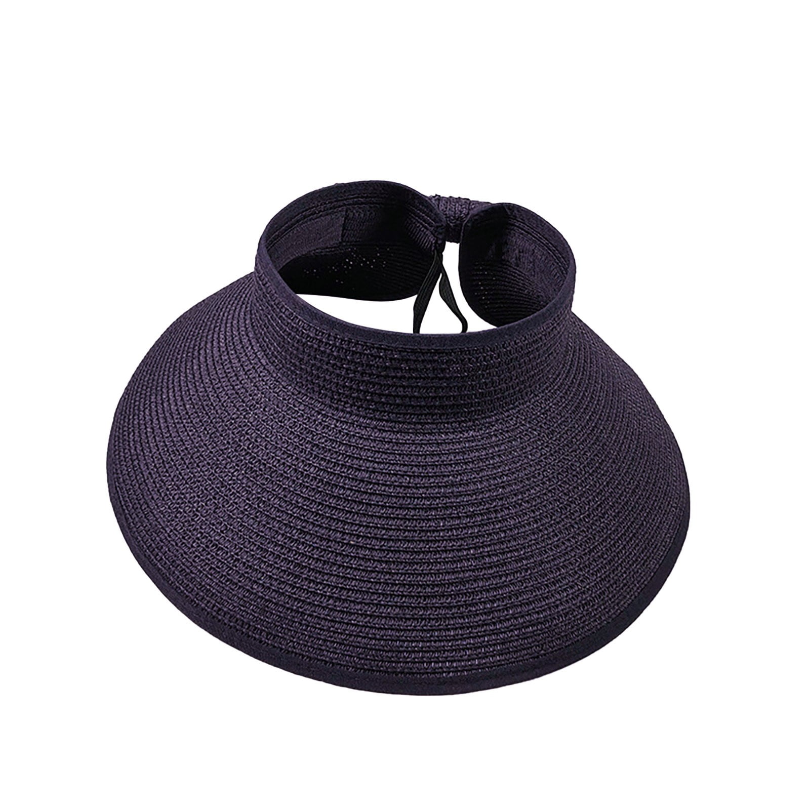 NOKIO Men Women Sun Visor Hats Women's Wide Brim Roll Up Straw Anti Sun ...