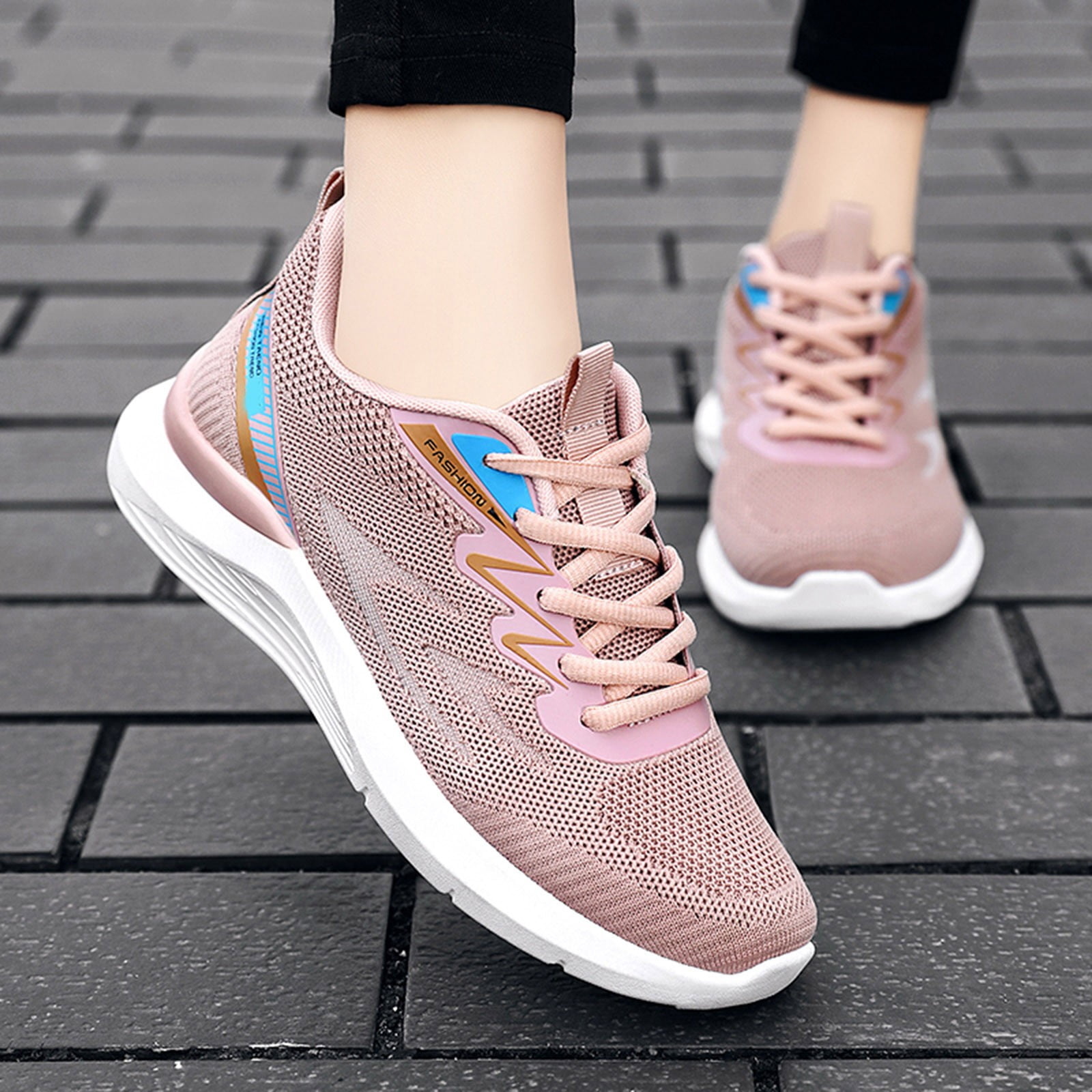 NOKIO Mesh Slip On Black Non Slip Shoes for Women, Comfortable Womens ...