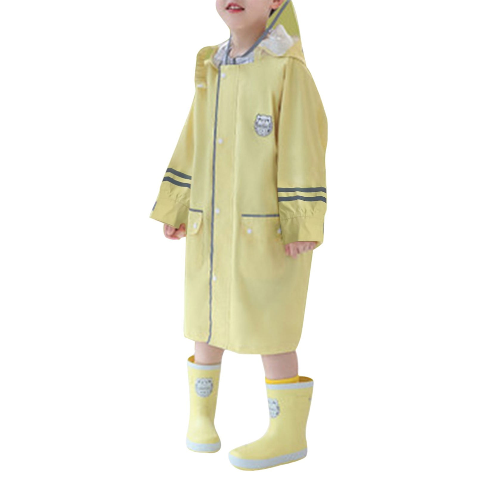 NOKIO Rain Poncho Kids, Toddler Poncho with Hood, Waterpoof Rain Jacket Coat, Toddler Raincoat ...