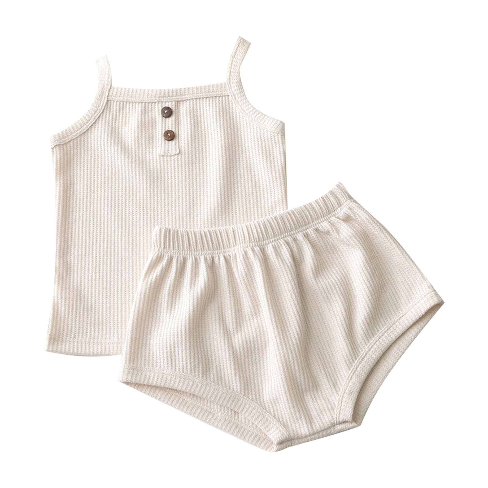 NOKIO Summer Baby Rompers Baby Camisole Suit Tank Top And Briefs Outfits 2pc Boys And Girls Set ...