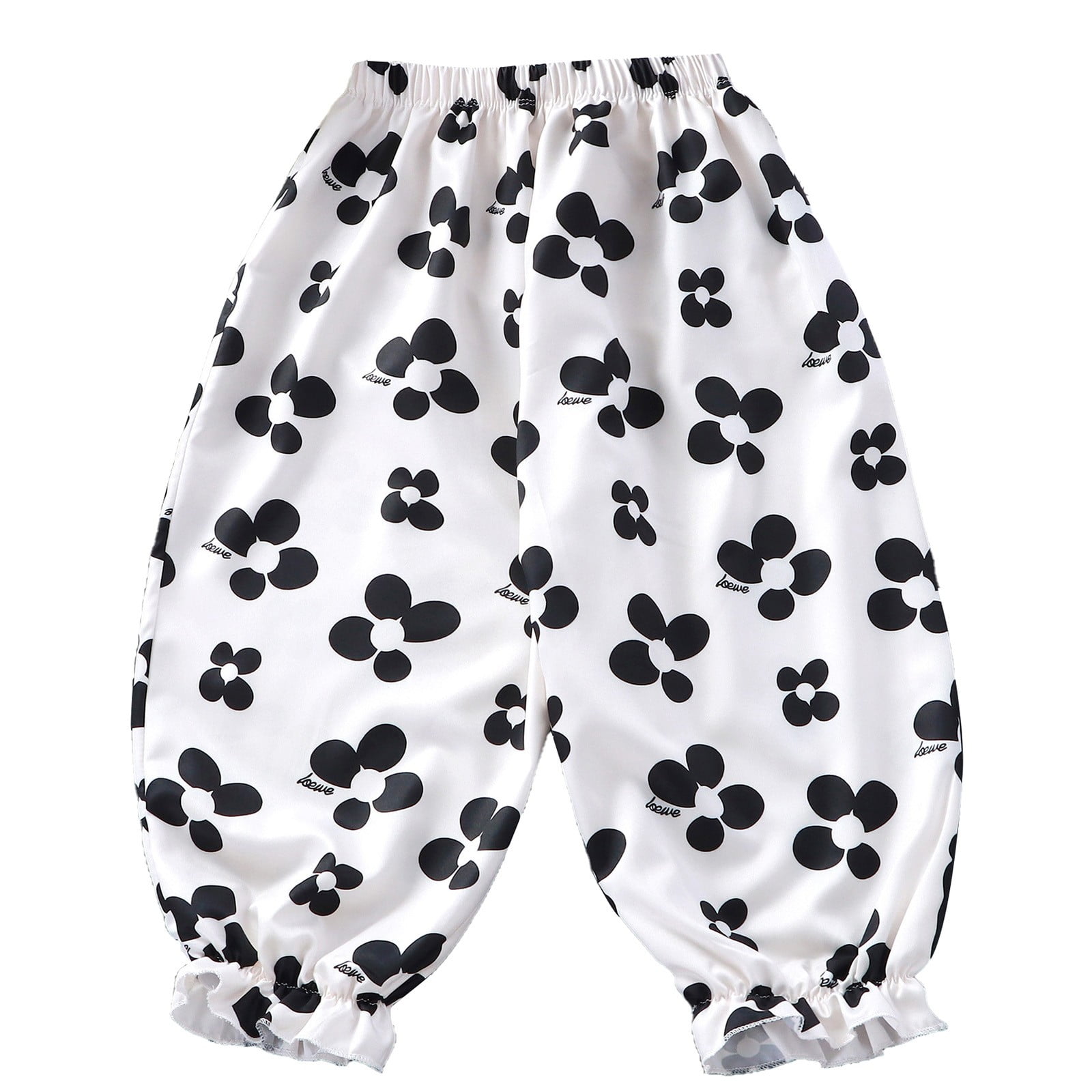 NOKIO Summer Girls Lace Pants Girdle Foot Pants Loose And Flared Pants ...