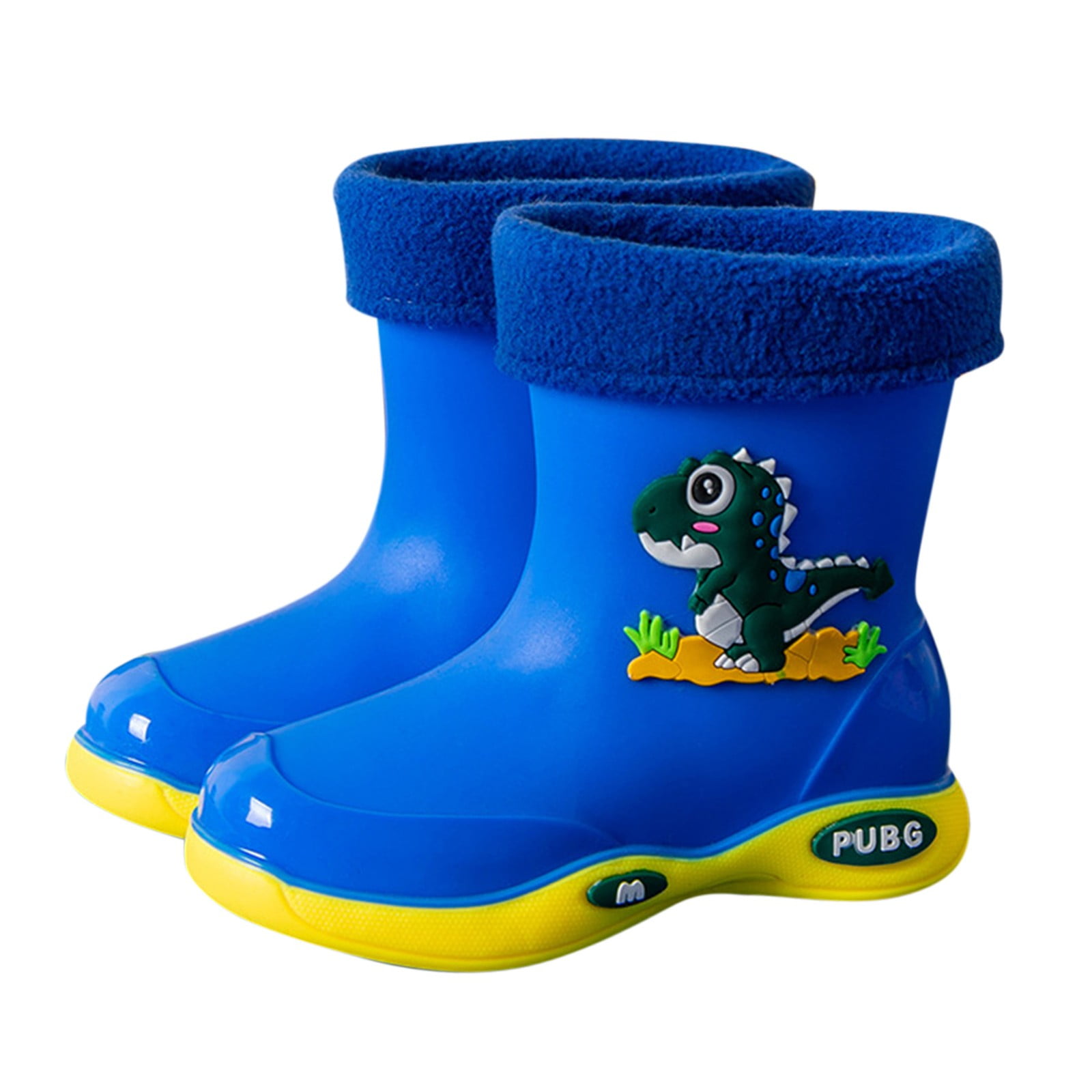 NOKIO Toddler Waterproof Rain Boots With Liners, Boys' Waterproof Duck ...