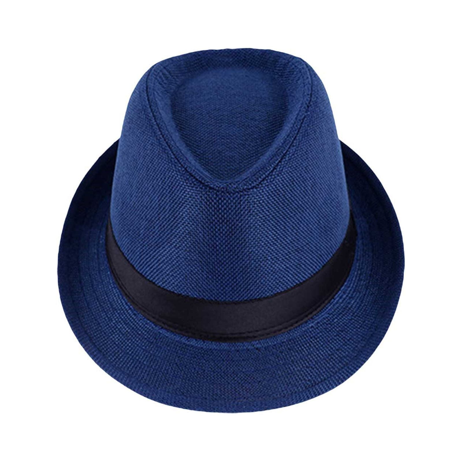 NOKIO Unisex Classic 20s Trilby Fedora Hat with Band Casual Jazz Cap ...