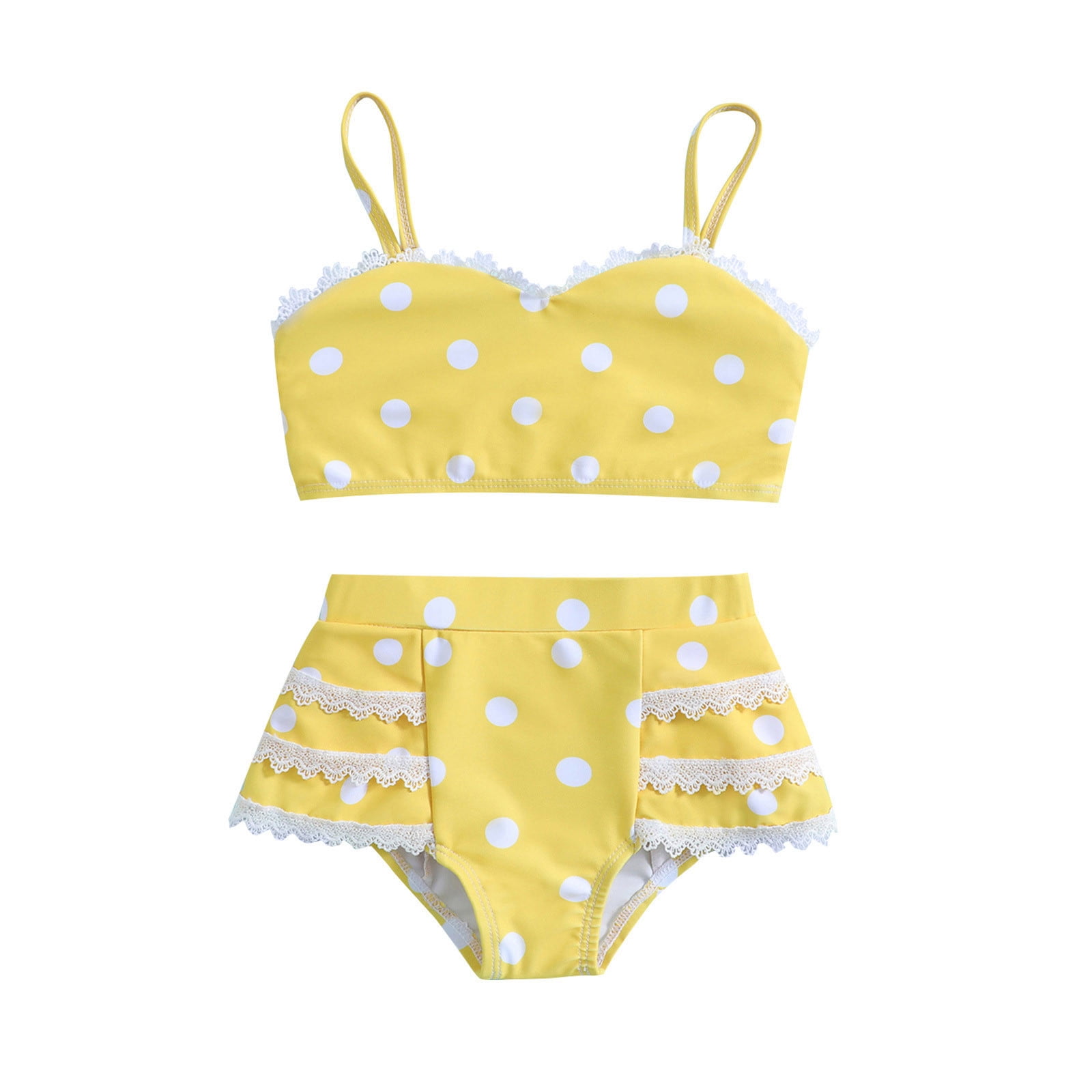 NOKIO Walmart Deals Junior Girls Cute Bikini Set Kids Polka Dot Swim ...