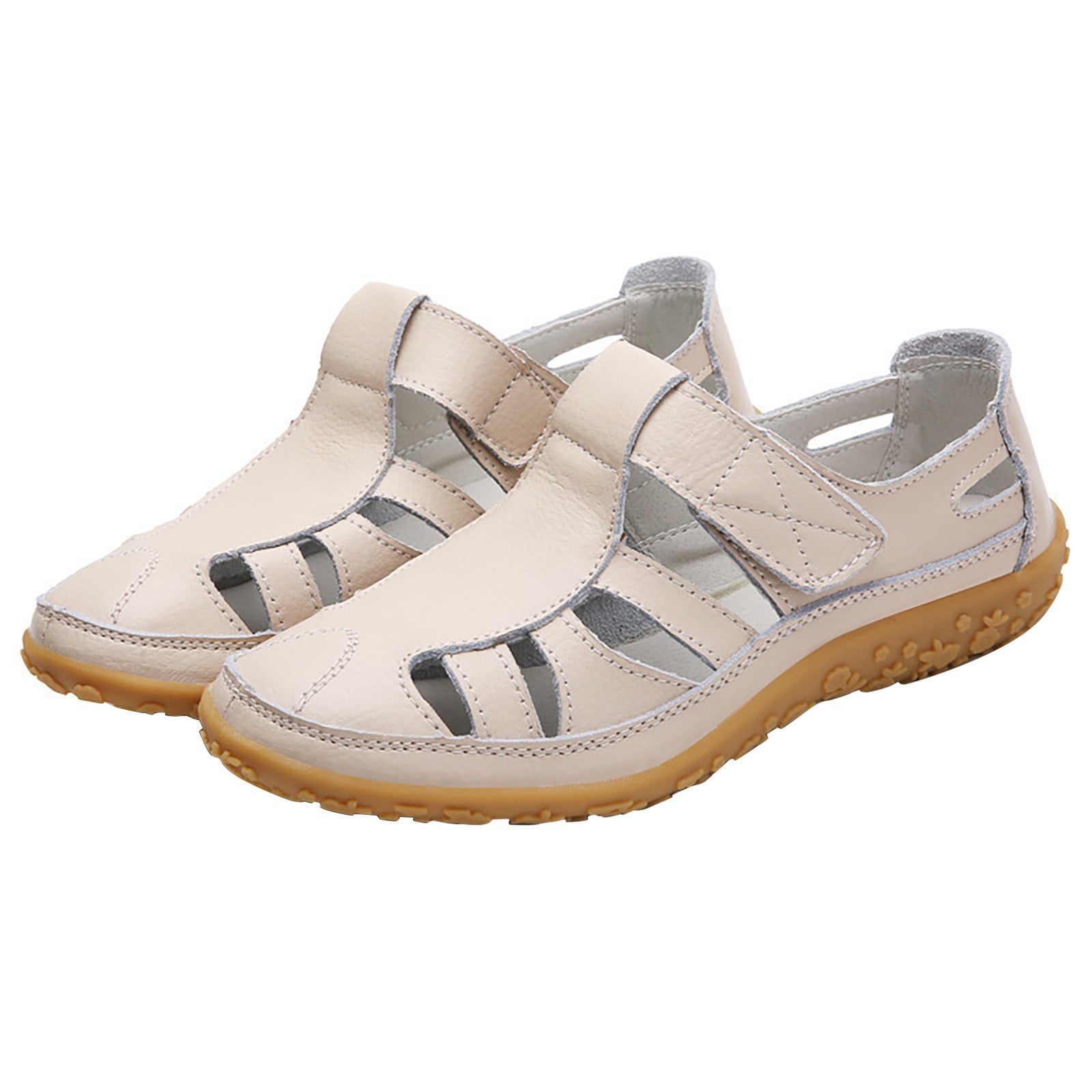 NOKIO Wedge Orthopedic Sandals for Women Comfortable Closed Toe Summer ...