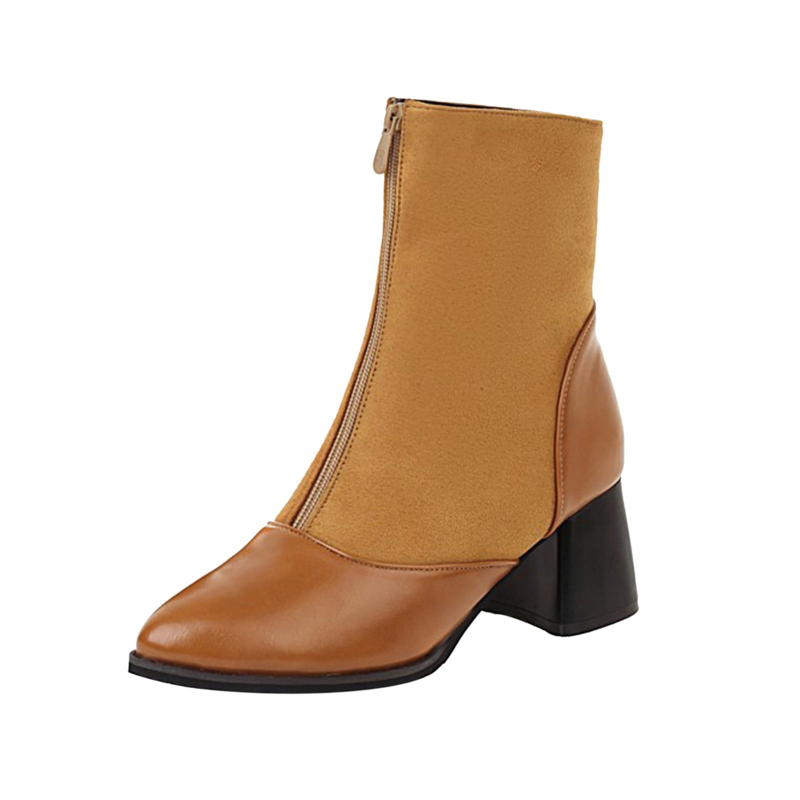 NOKIO Women'S Stylish Block Heel Ankle Boots Women Boots Heel Women ...