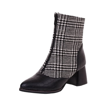 Harvest Land Women's Platform Chelsea Boots Chunky Block Heel Booties ...