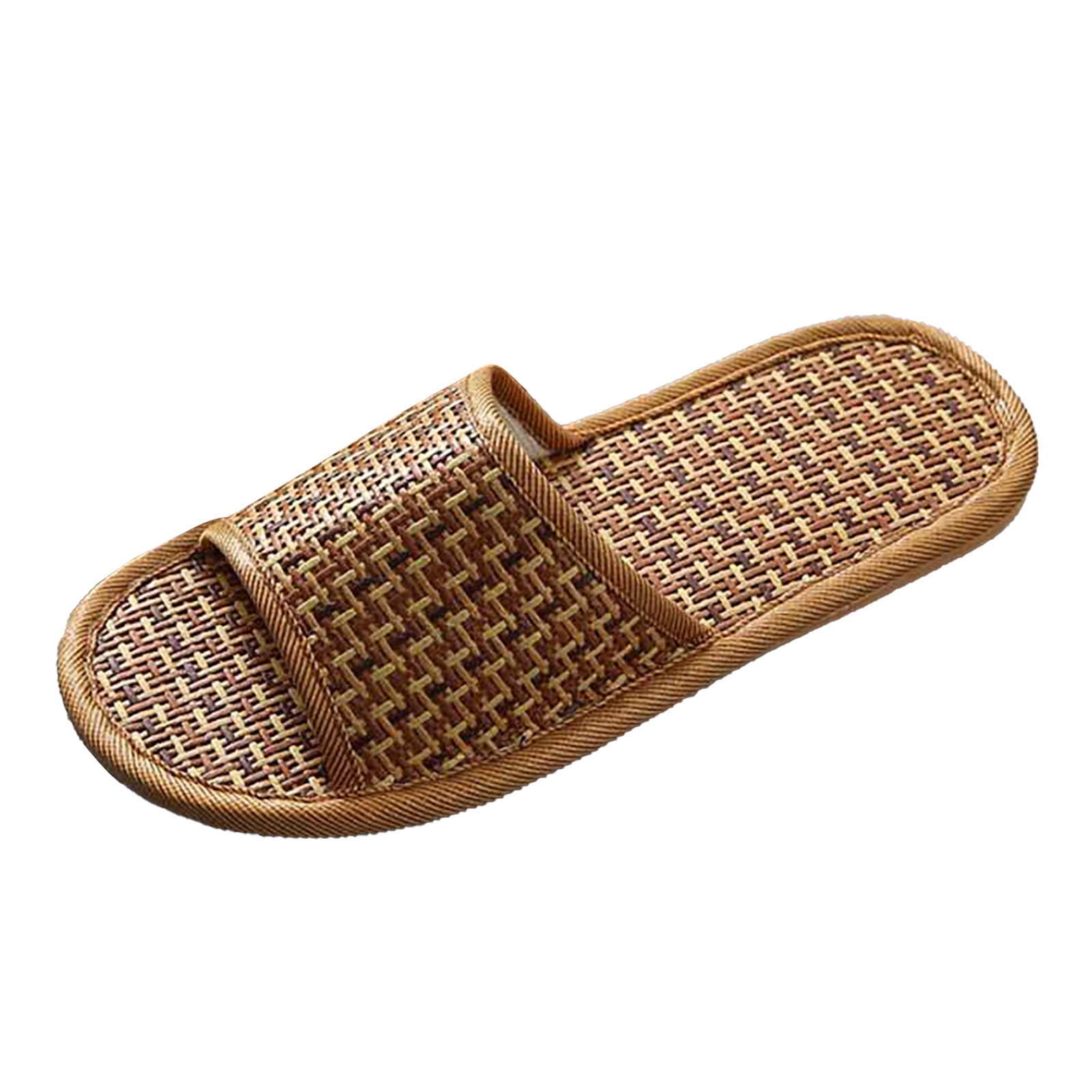 NOKIO Women Spring Summer Rattan Flip Flops Slipper Boho Flat Slide ...