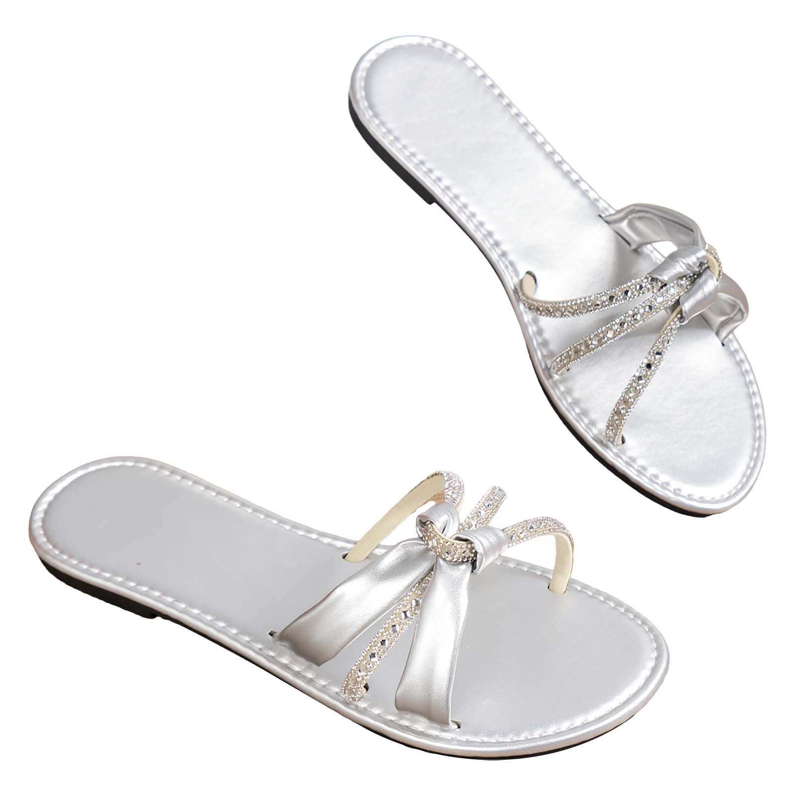 NOKIO Women's Beach Slippers Hollow Casual Slippers Flat Shoes Vintage ...