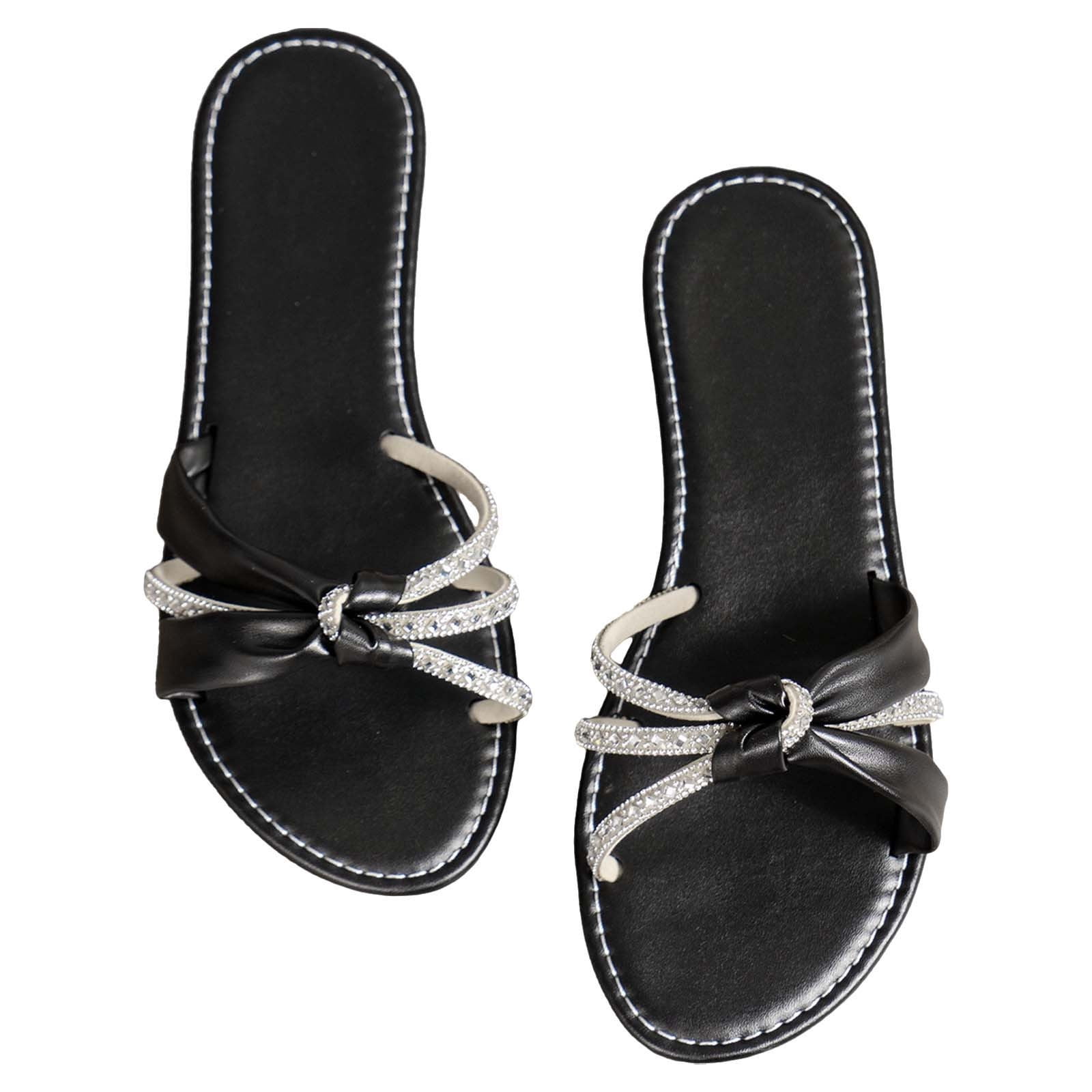 NOKIO Women's Beach Slippers Hollow Casual Slippers Flat Shoes Vintage ...