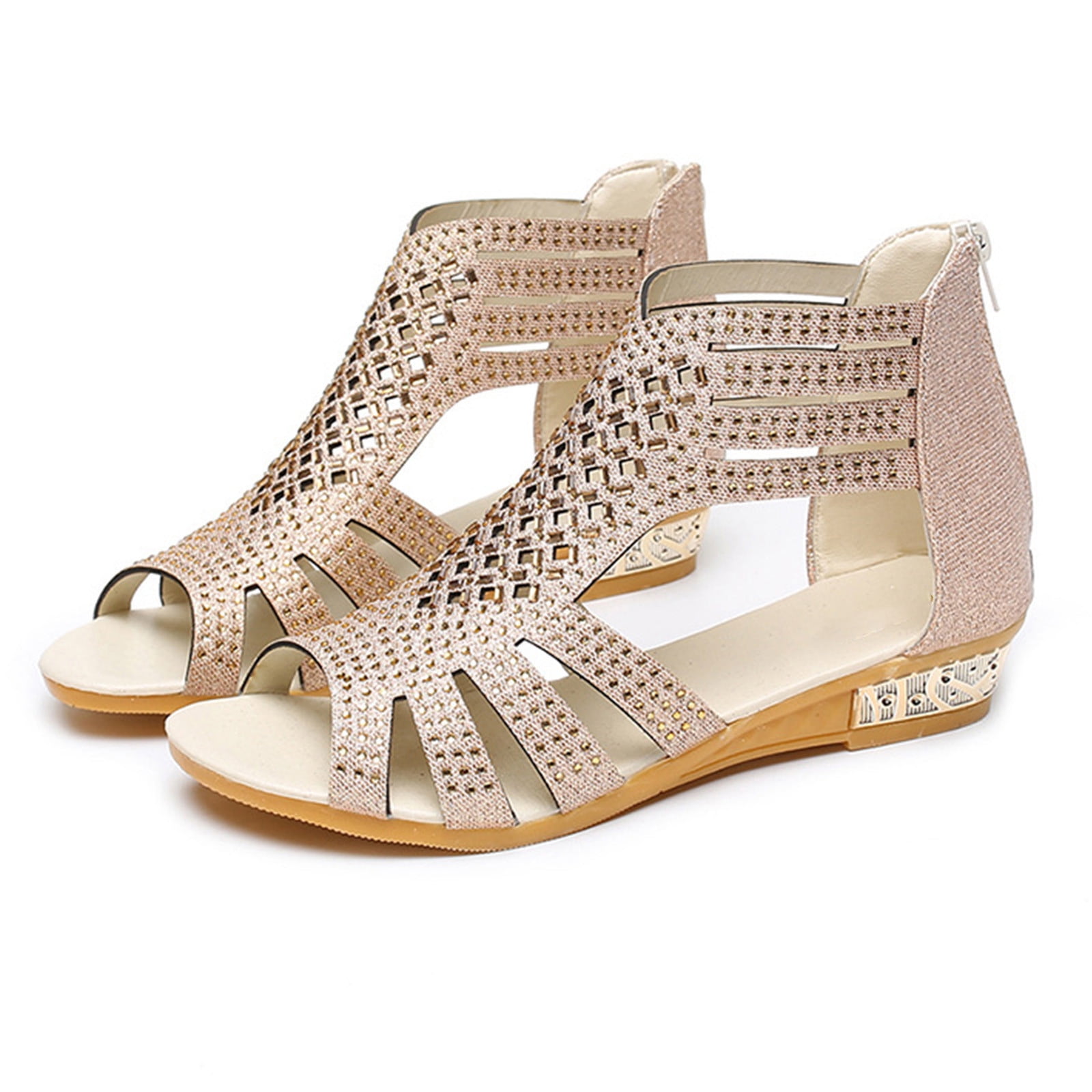 NOKIO Women's Casual Sandals Ladies Fashion Vintage Outdoor Hollow Out ...