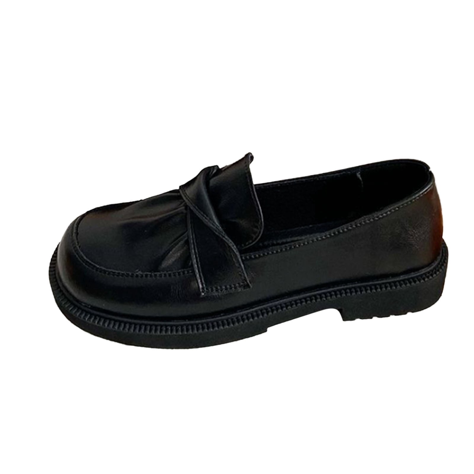 NOKIO Women's Loafers, Lug Sole Slip On Platform Chunky Penny Loafers ...