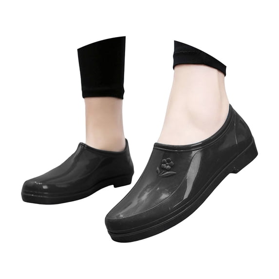 NOKIO Women's Rain B𝗈𝗈𝑡𝑠 S𝗅ip On L𝗈w Top Rain Shoes Durab𝗅e Wate𝗋proof ...