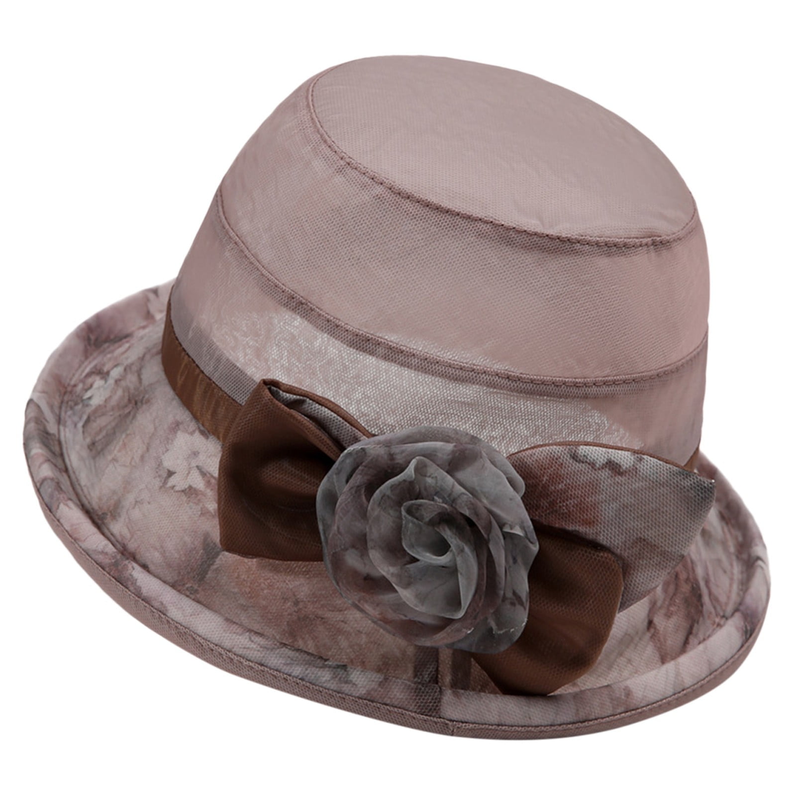 NOKIO Womens Holiday Hat Sun Summer Sun Beach Visor Hat Womens Satin ...