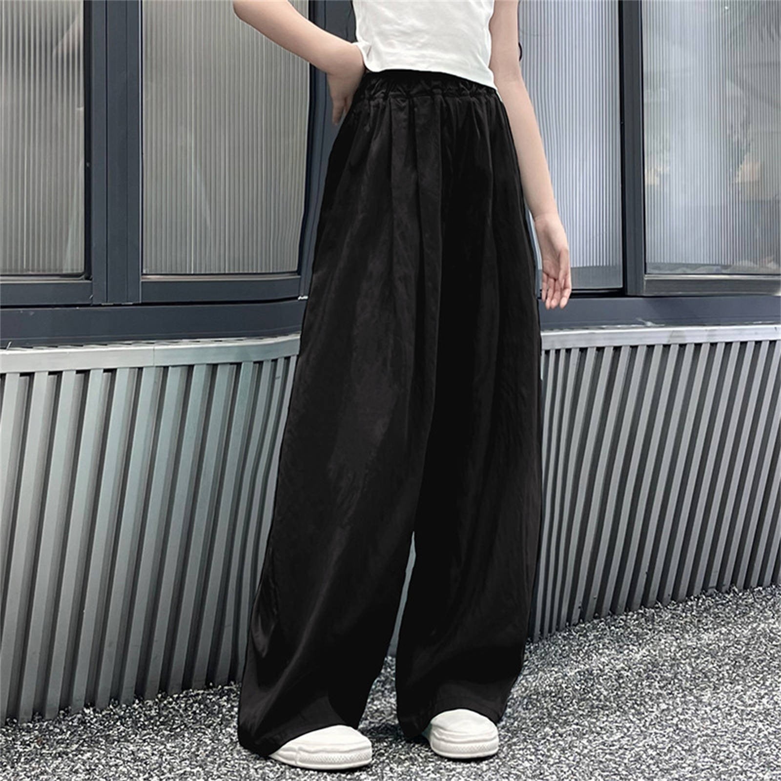 NOKIO Youth Girls Wide Leg Pants Flowy Loose Fit Palazzo Pants for ...