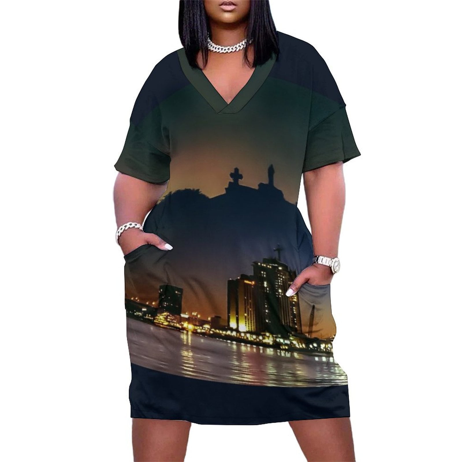 NOLA Necropolis Loose Pocket Dress elegant women's dresses for wedding summer clothes Long ...