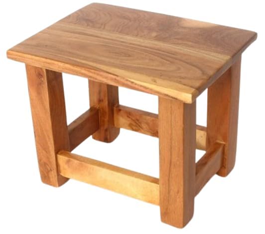 NOLAKH Rectangular Small Wooden Stool Table Solid Wood Best Used As ...