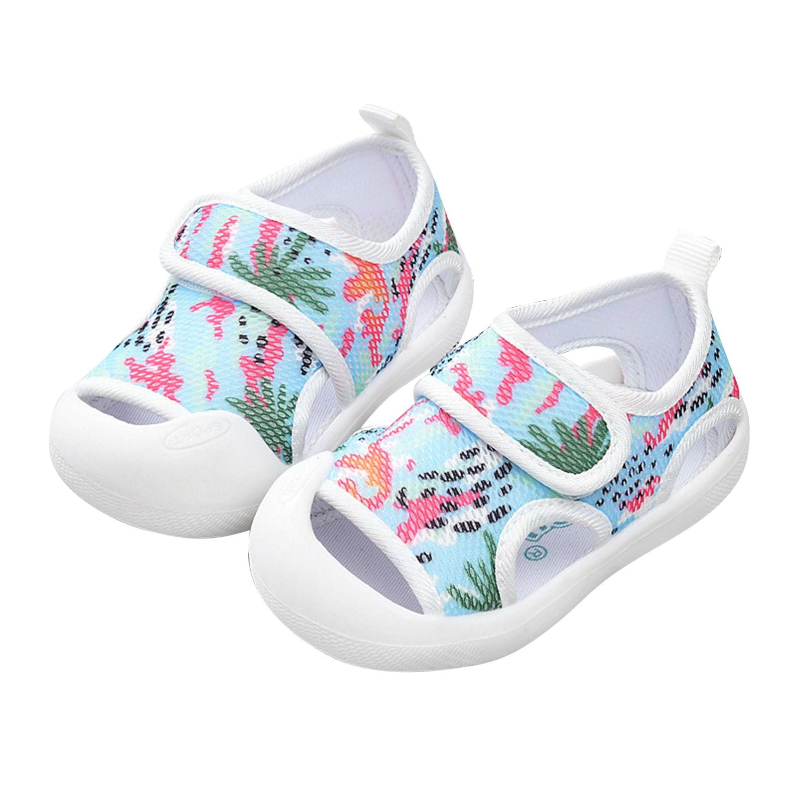 NOLDARES Baby Boy Girl Summer Squeaky Sandals Rubber Sole Closed-Toe ...