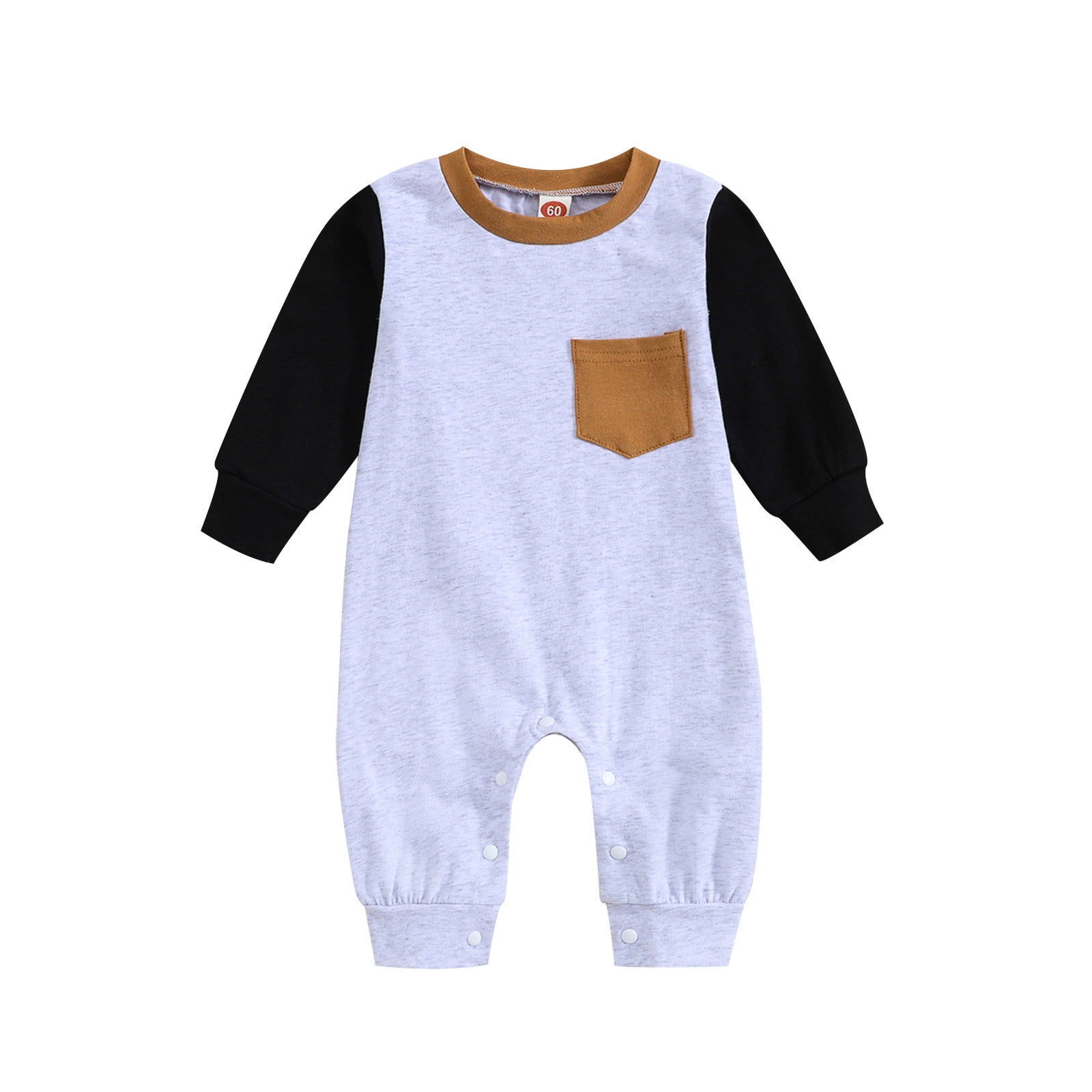 NOLDARES Baby Boy Long Sleeve Romper Jumpsuit Playsuit One Piece Outfit ...