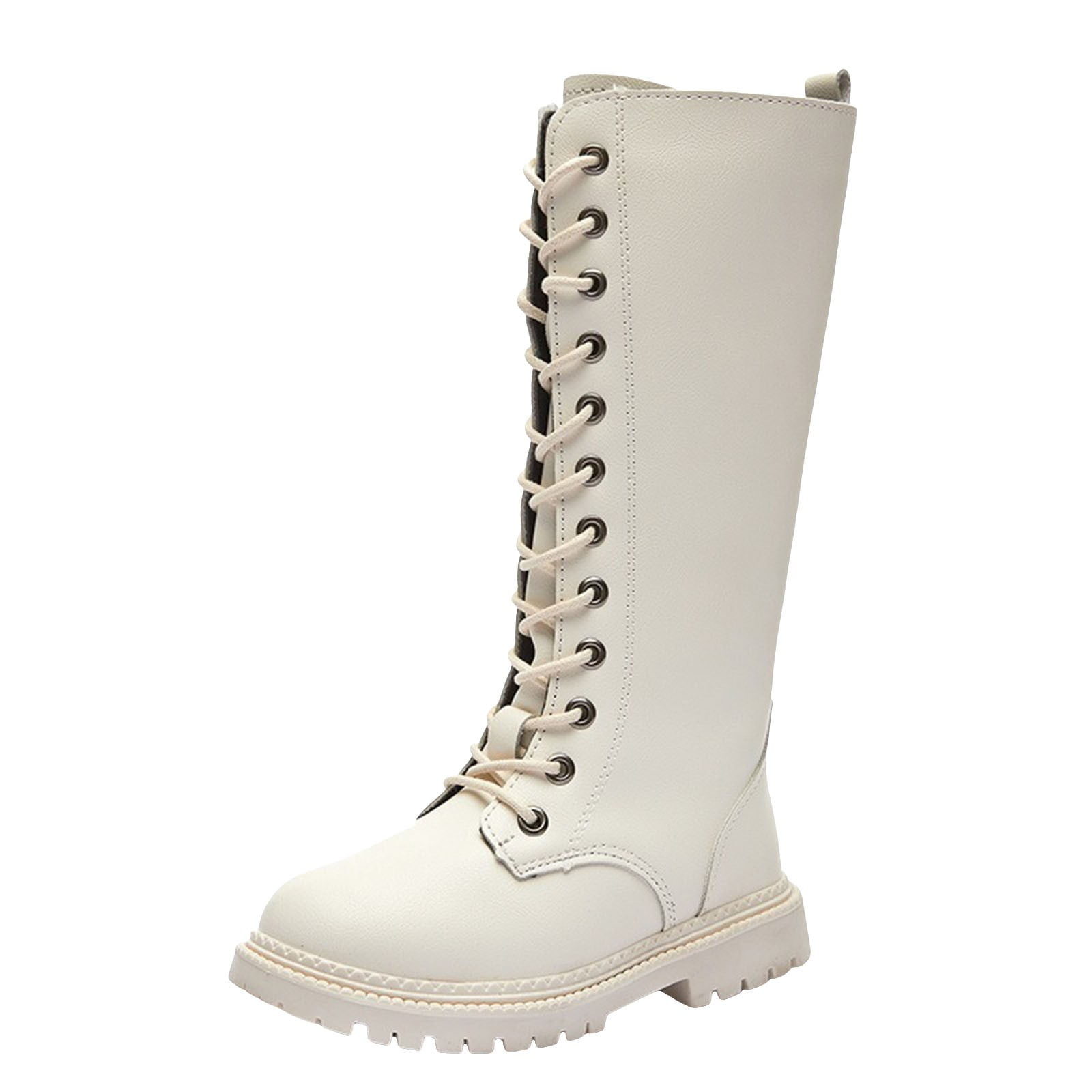 NOLDARES Boots Boys Lined Knee High Winter Riding Boots Thigh Boot ...