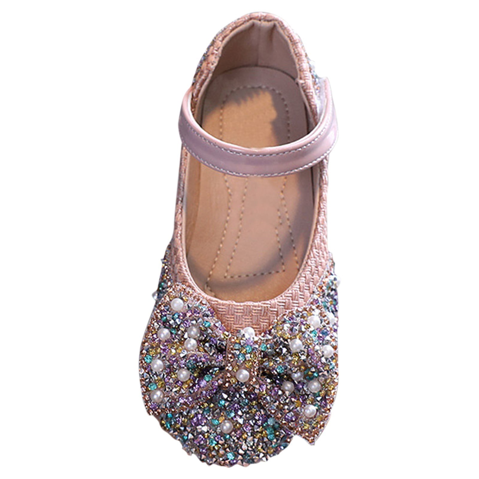NOLDARES Girl Princess Shoes Sparkly Shoes for Wedding Toddler ...