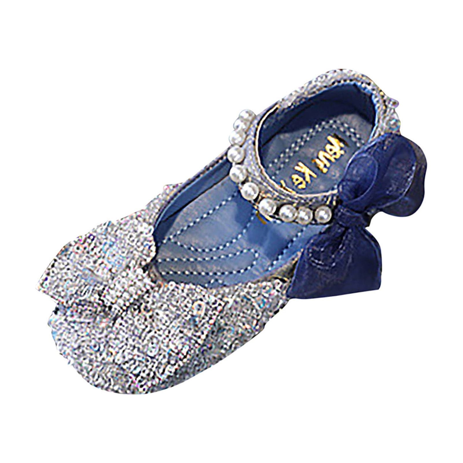 NOLDARES Girls Dress Shoes Girl's Ballerina Flat Ankle Strap Ballet ...
